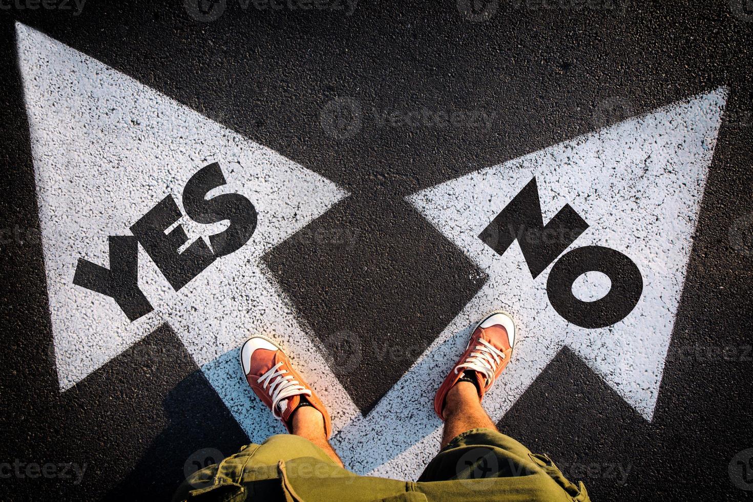 Yes or no 23095183 Stock Photo at Vecteezy