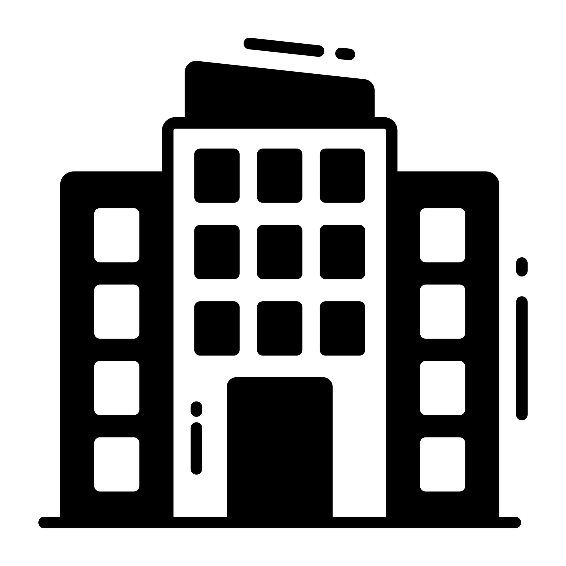 Building vector design, editable vector of office building 23098005 ...