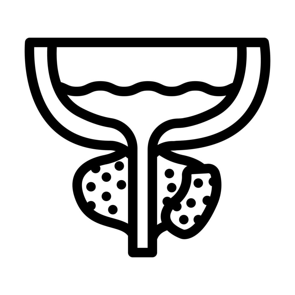 Prostate Cancer Line Icon Vector Illustration 23099965 Vector Art At