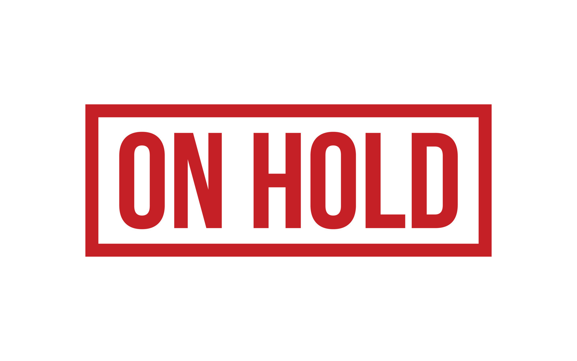 On Hold Rubber Stamp Seal Vector 23103807 Vector Art at Vecteezy