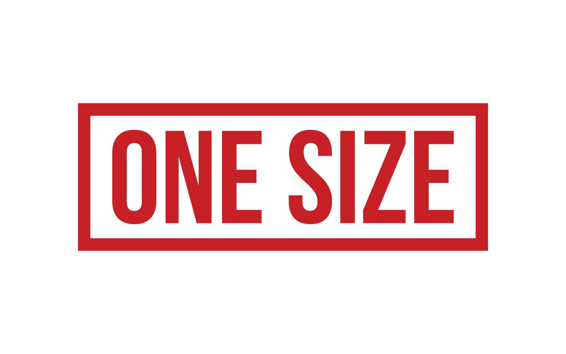 One Size Rubber Stamp Seal Vector 23104200 Vector Art at Vecteezy