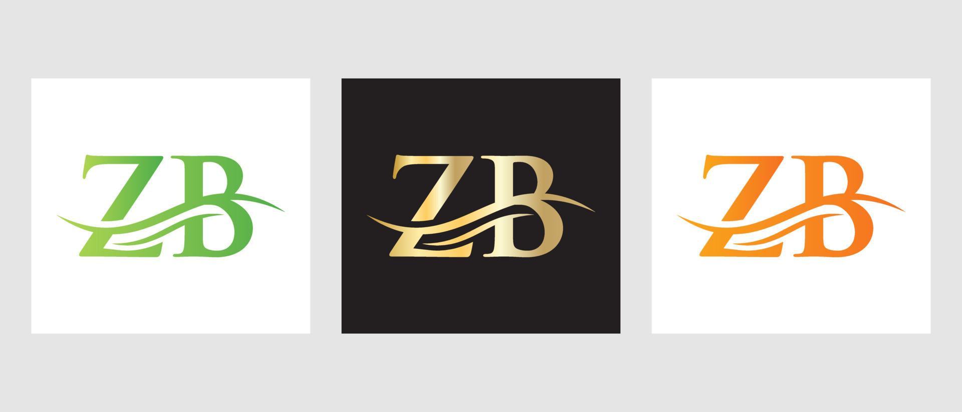 Initial Monogram Letter Zb Logo Design Zb Logotype Template 23107095 Vector Art At Vecteezy