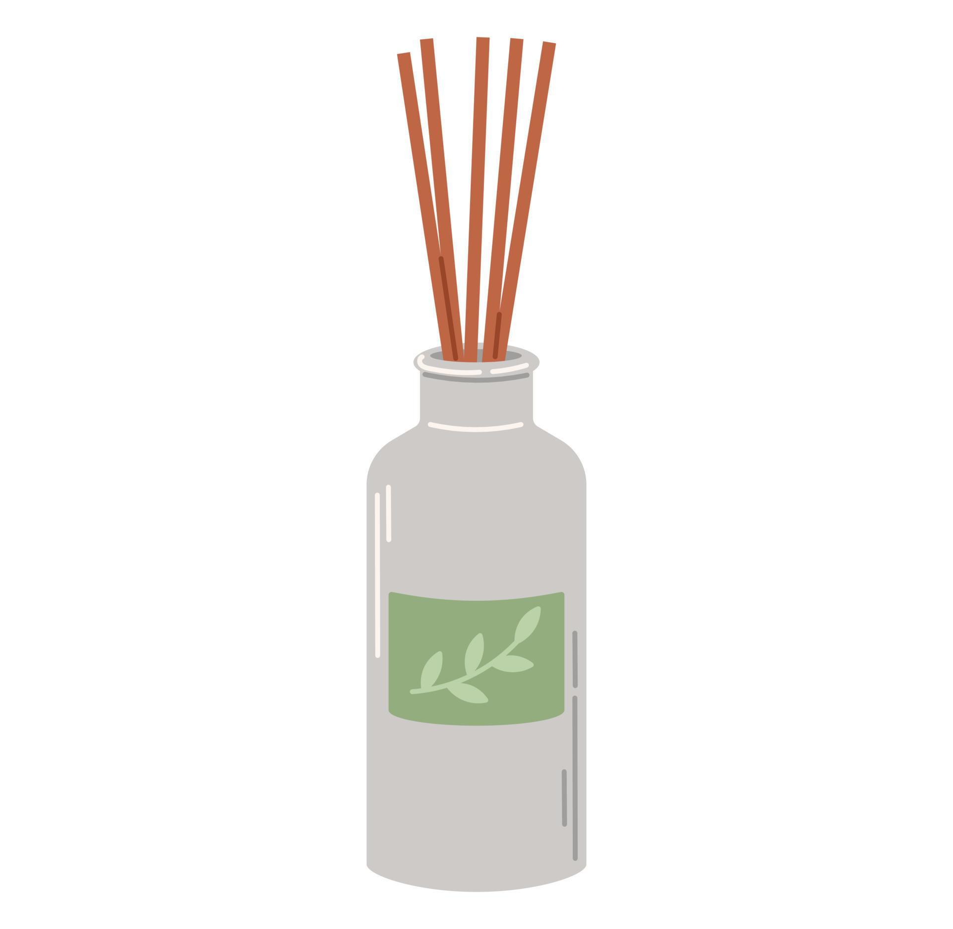 Flat Bottle of Aroma Diffuser with reed sticks with natural oils and ...