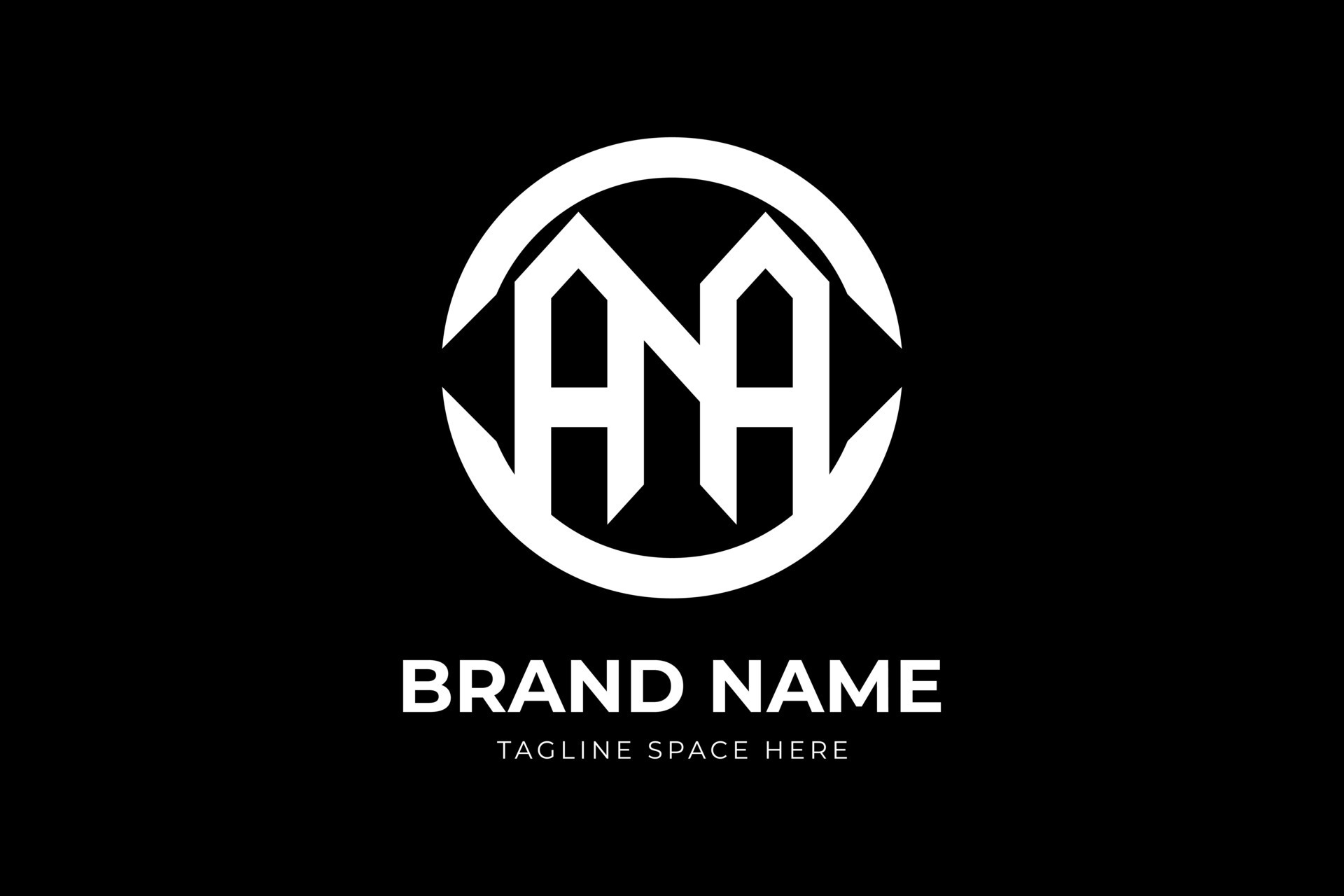 Ana Company Name Initial Letters Monogram Ana Icon Letter Ana Logo Icon Vector Design For All