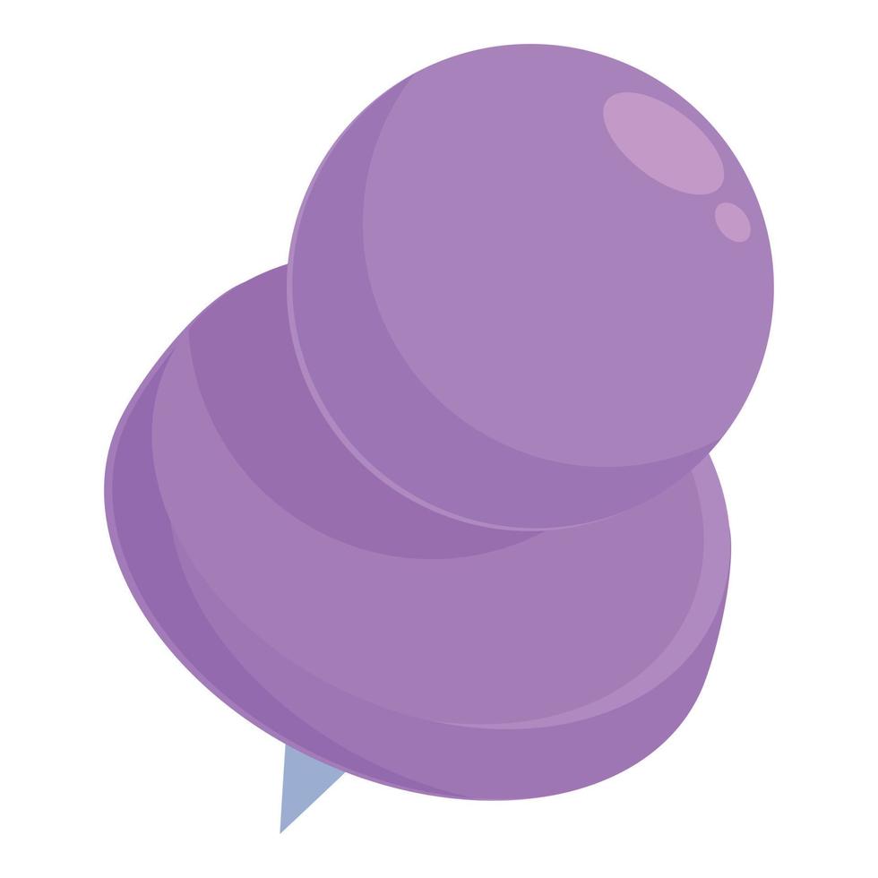 Purple Pin Icon Cartoon Vector Paper Push 23108744 Vector Art At Vecteezy