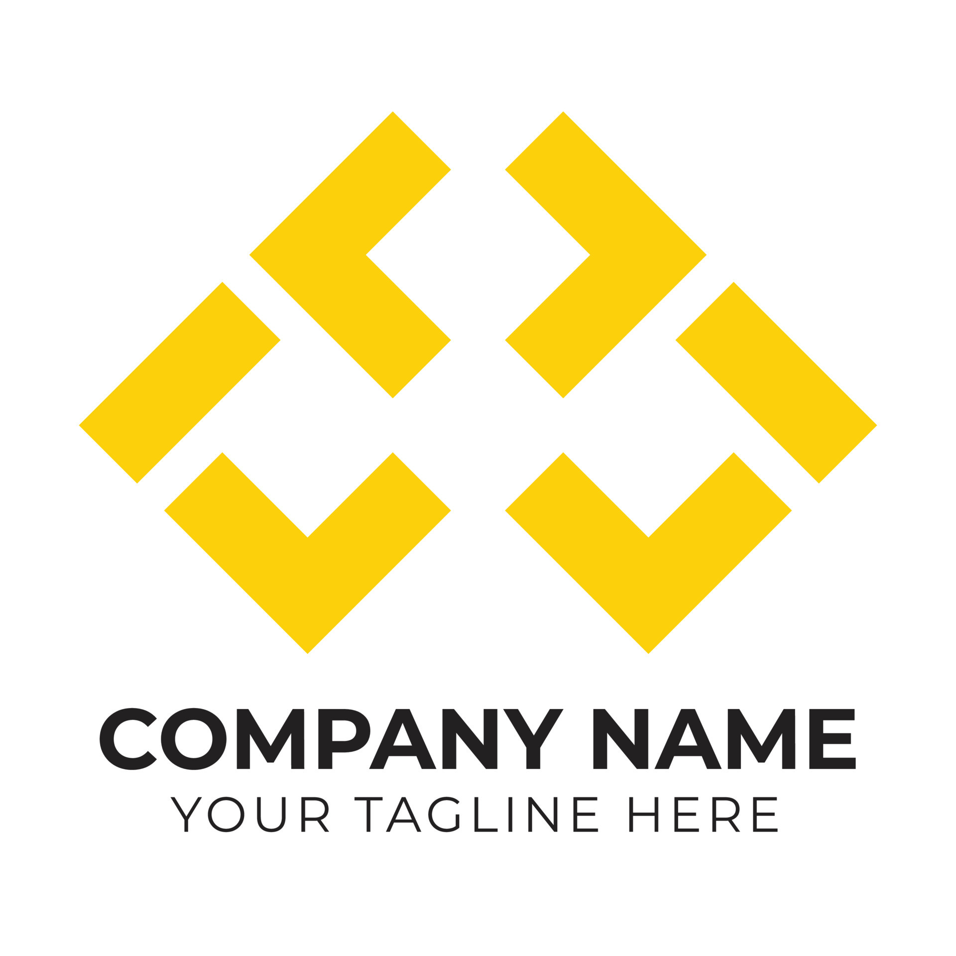 Modern Abstract Monogram Logo Design Template For Your Business Free Template 23110655 Vector