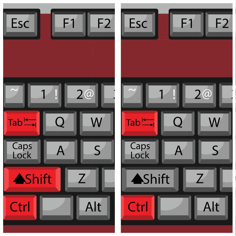 Combination Button Keyboard Page Next And Back 23116617 Vector Art At