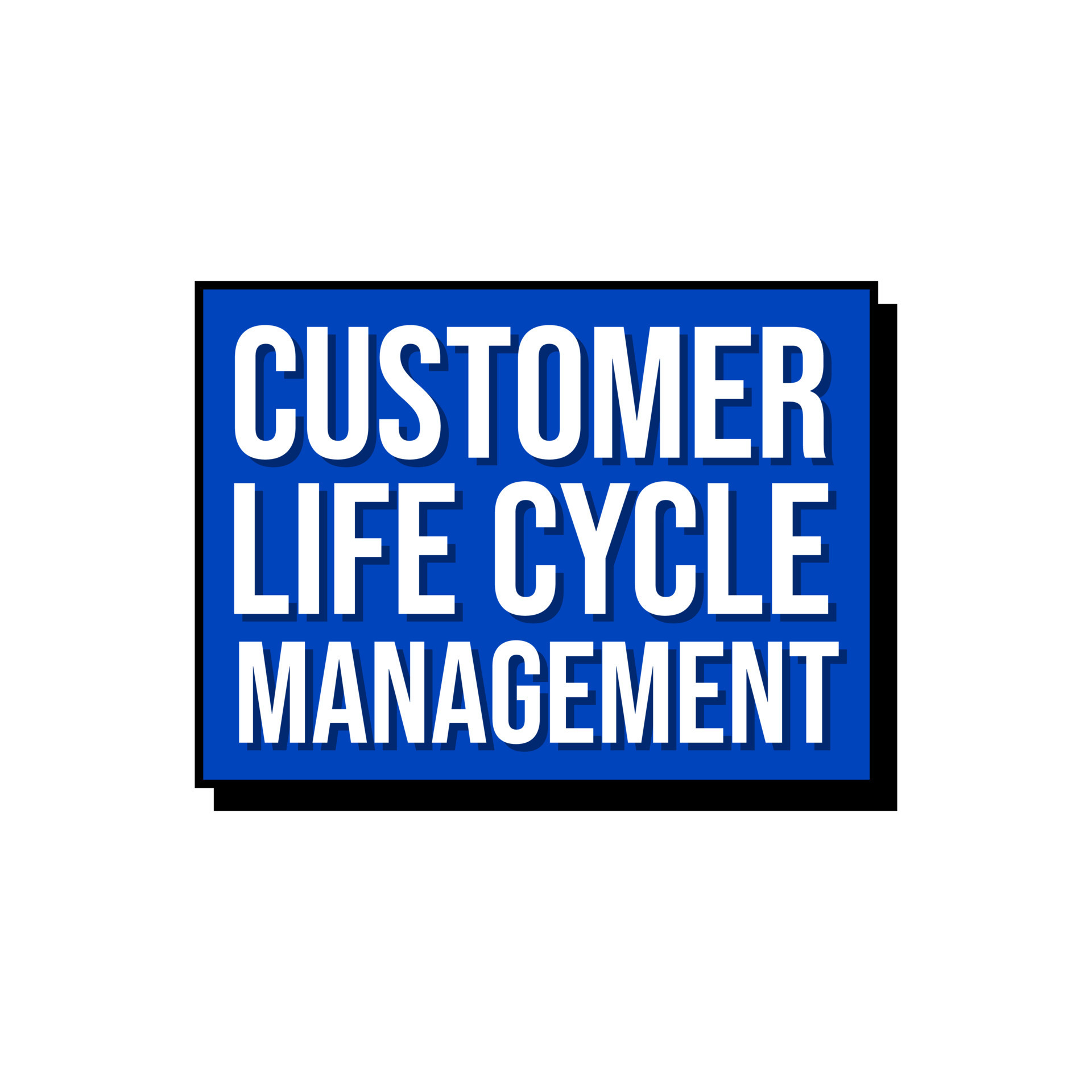 Customer Life Cycle Management Text Icon Label Button Design Vector 23117982 Vector Art At Vecteezy