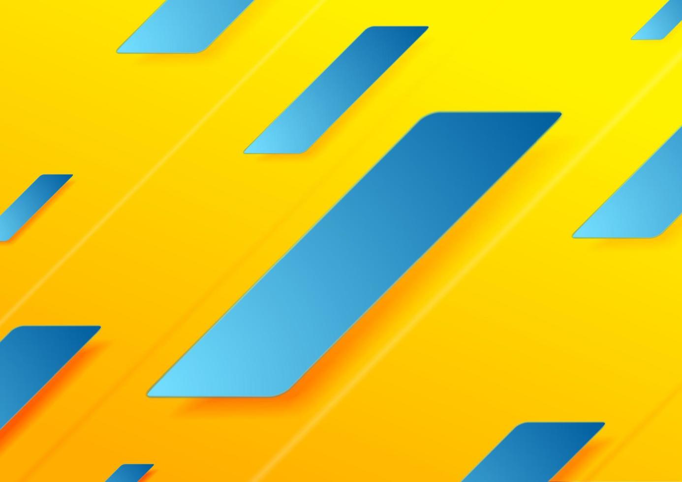 Blue Orange Abstract Geometric Minimal Background 23118102 Vector Art