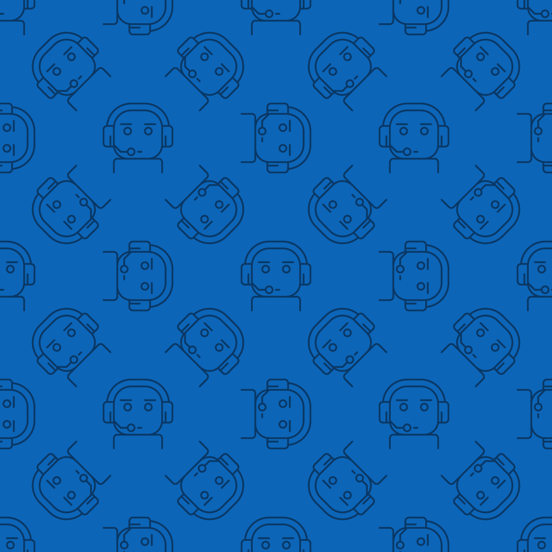Chatbot Vector Support Service Linear Blue Seamless Pattern 23119784 Vector Art At Vecteezy