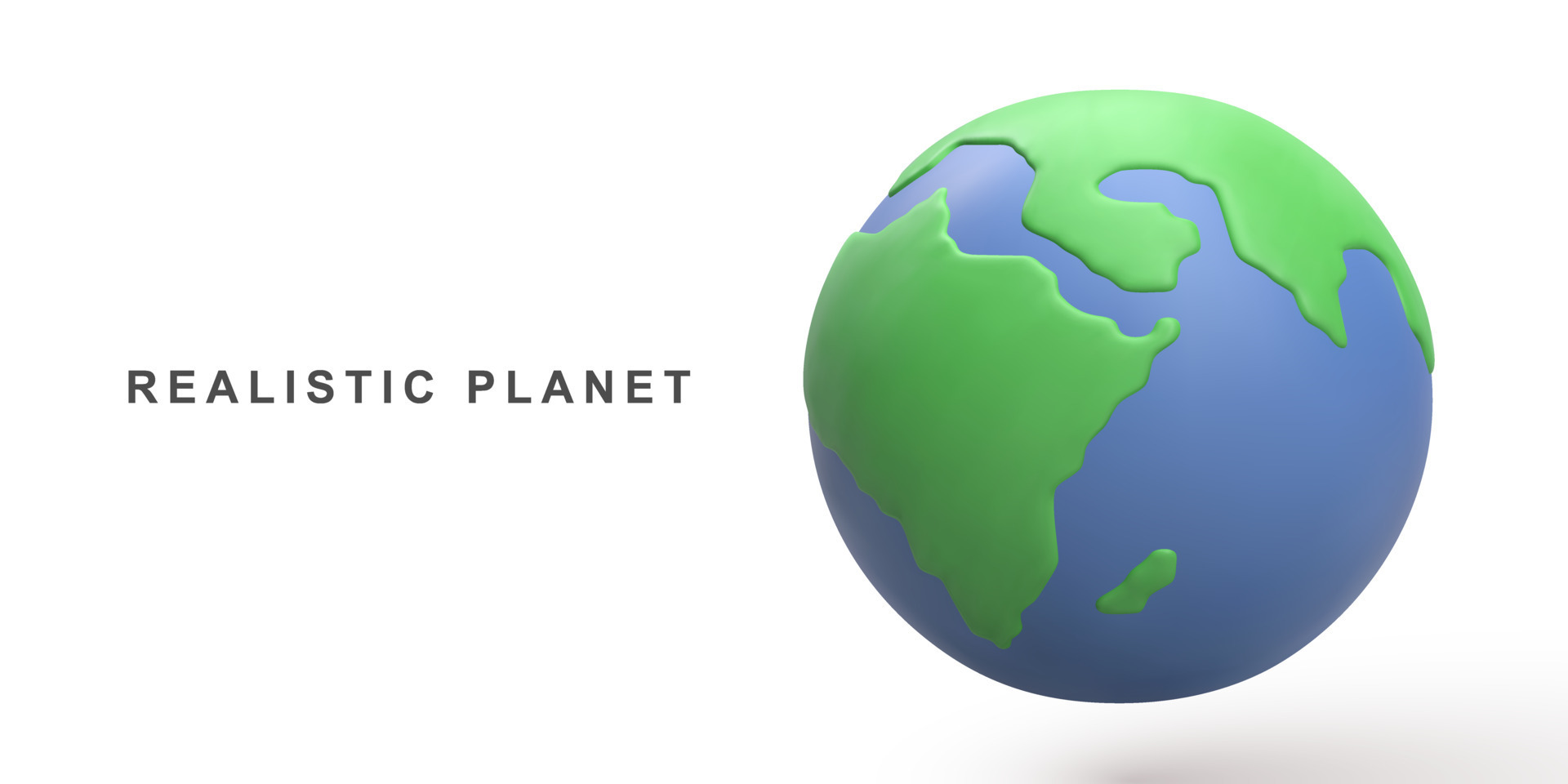 3D realistic planet on white background. Vector illustration. 23122339 ...