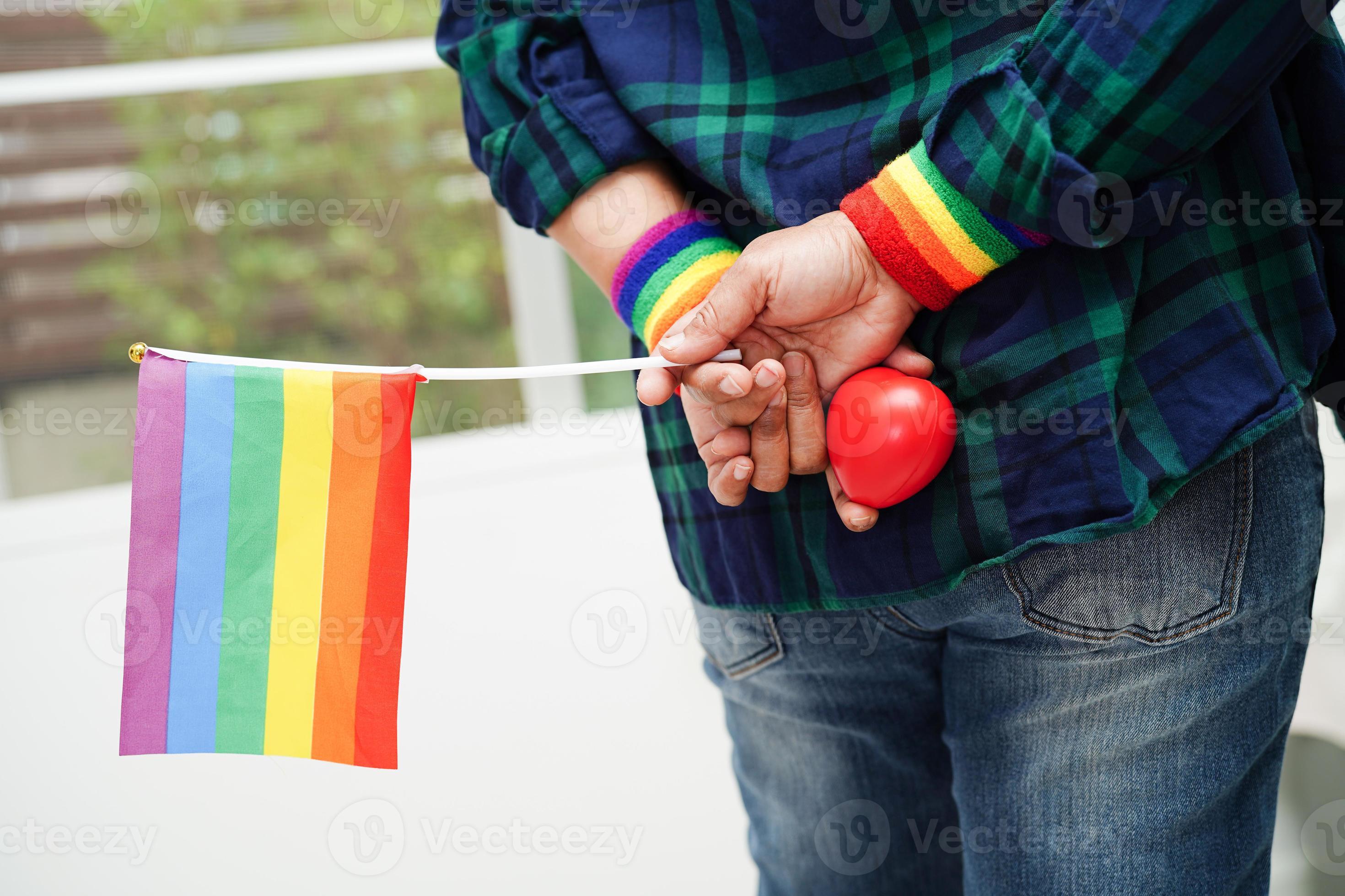 Lgbt Flag Rainbow Color Love Symbol Pride Month In June Vector