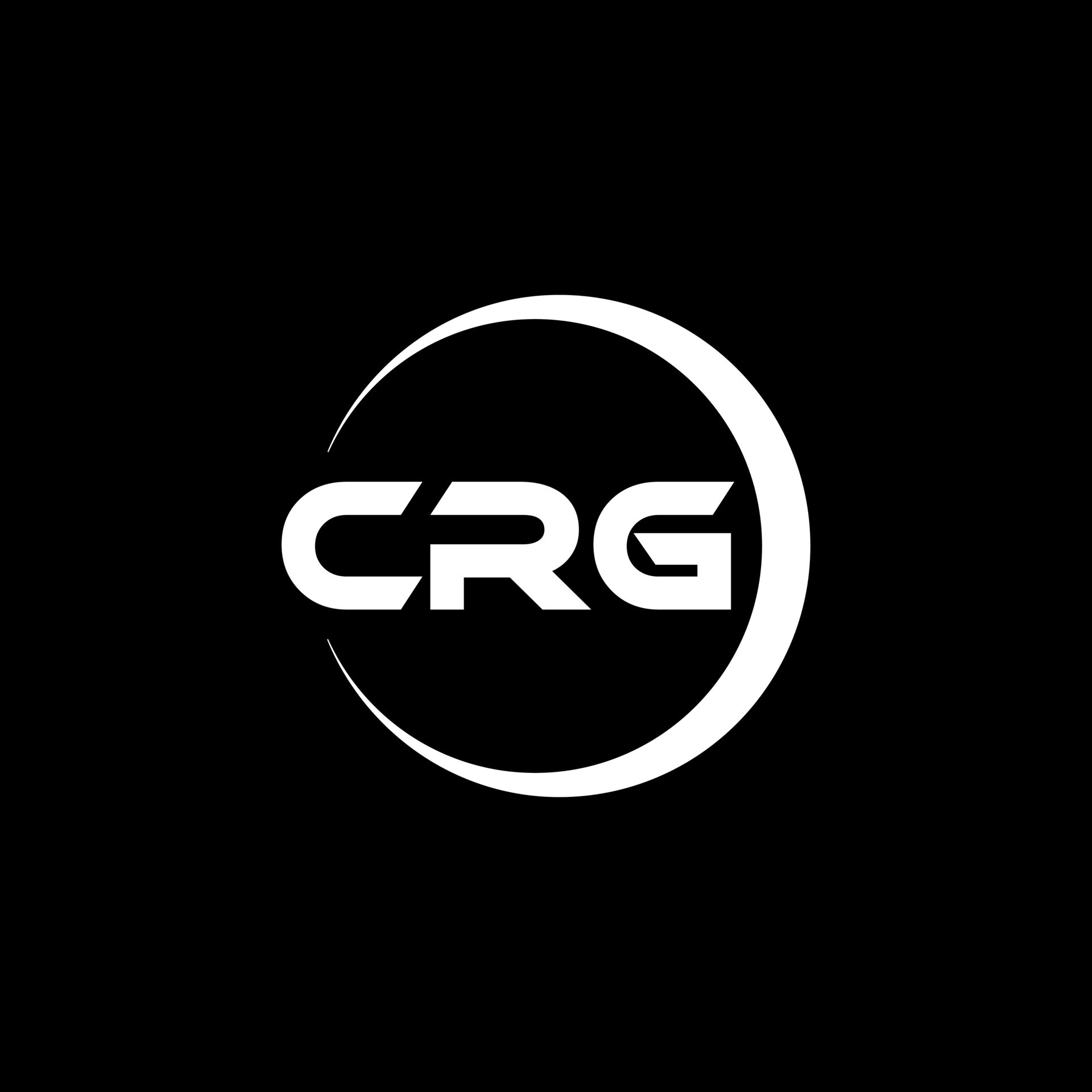 CRG letter logo design in illustration. Vector logo, calligraphy designs for logo, Poster ...