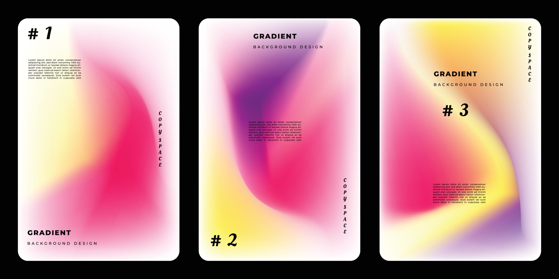 Colorful Abstract Gradient Mesh Background Template Copy Space For Banner Poster Landing Page