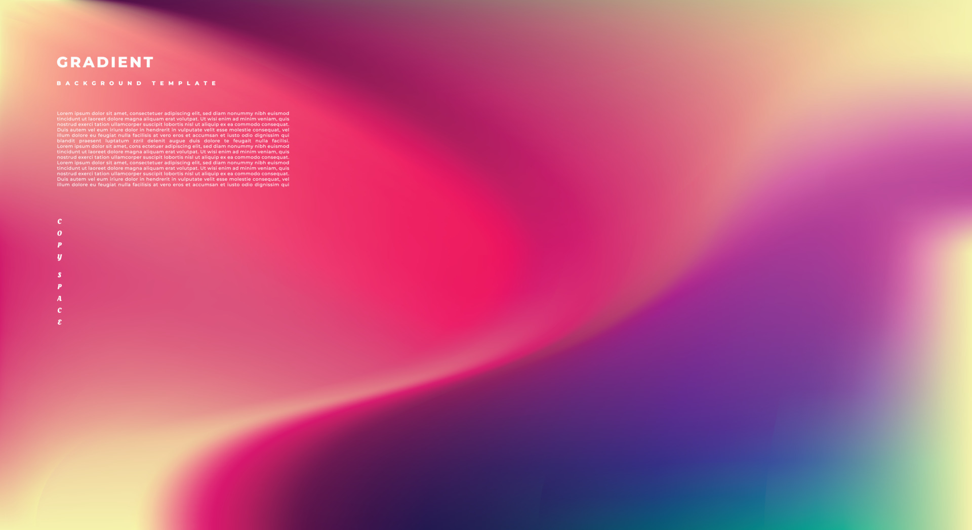 Colorful Abstract Gradient Mesh Background Template Copy Space For Banner Poster Landing Page