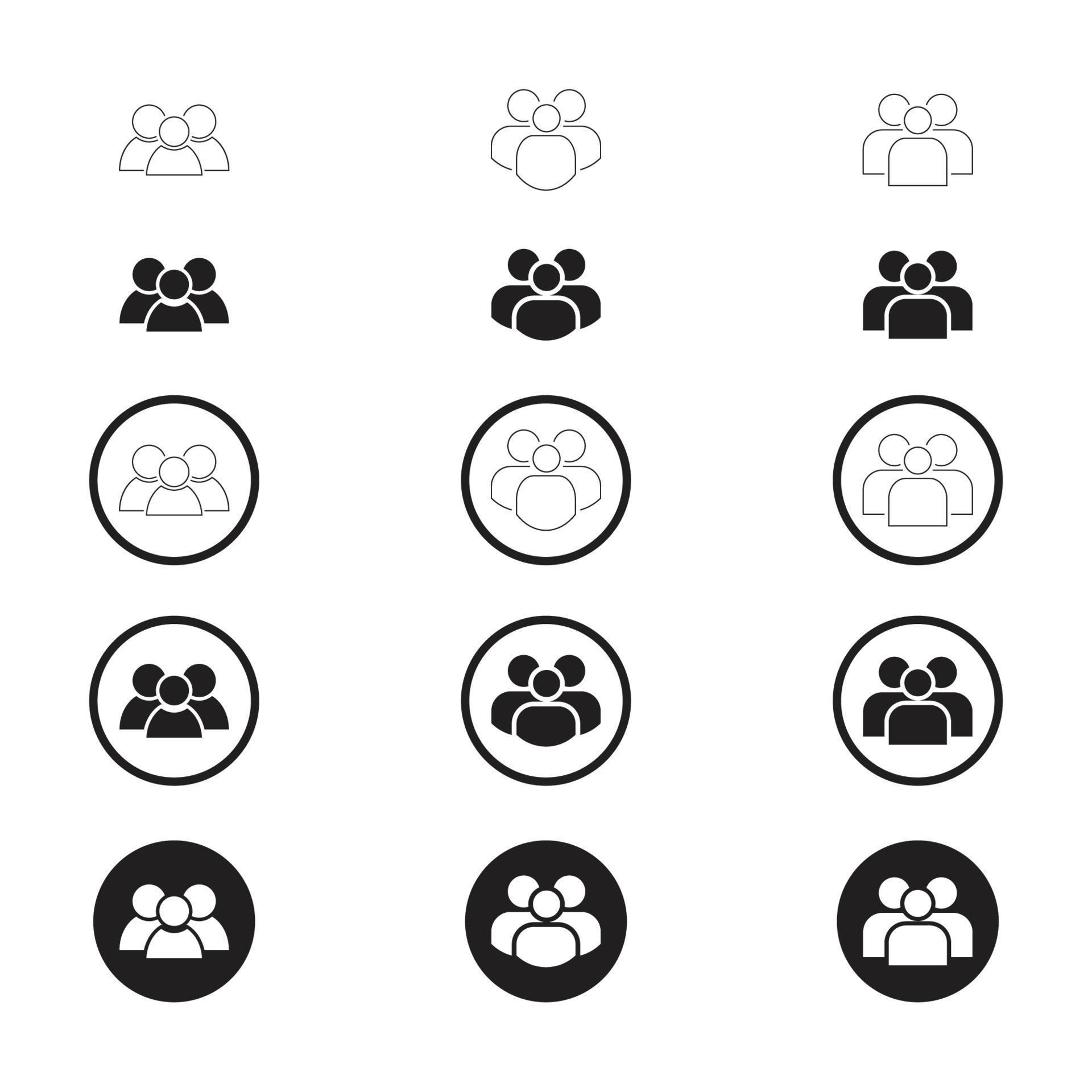 Simple Set of User Icon. Single User Icon. Multiple User Icon. User ...