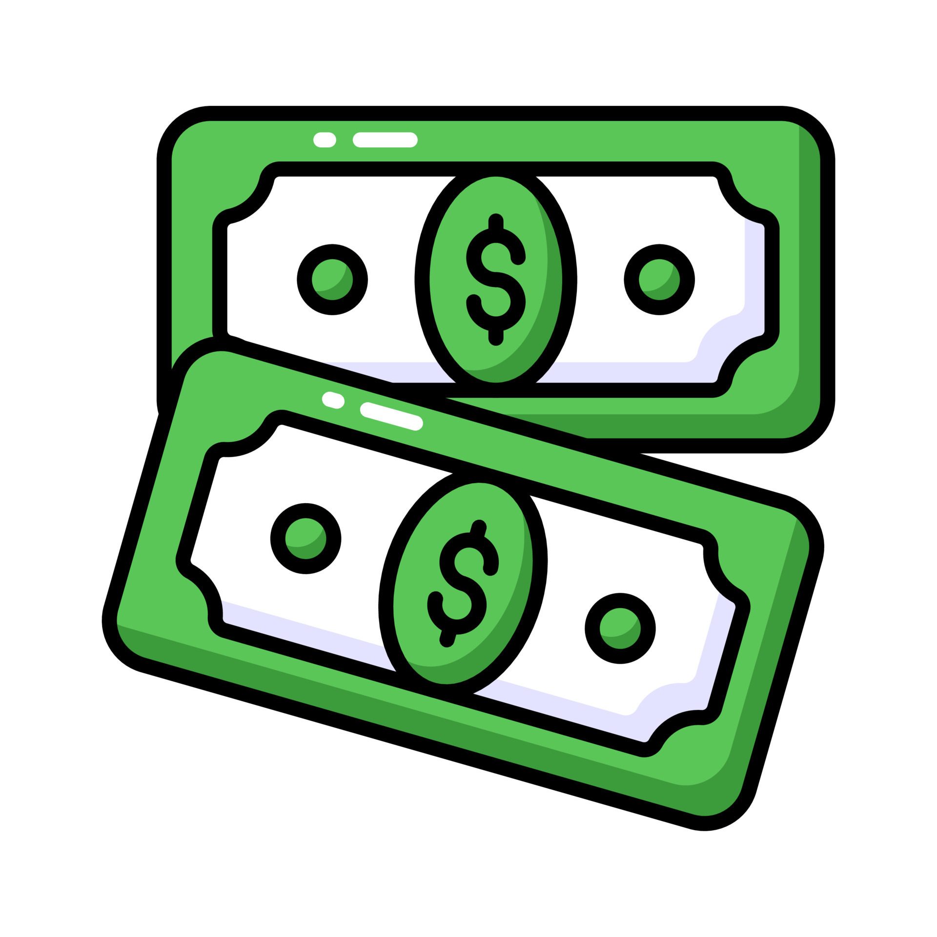 An Icon Of Paper Currency In Modern Style Well Designed Vector Of an-icon-of-paper-currency-in-modern-style-well-designed-vector-of