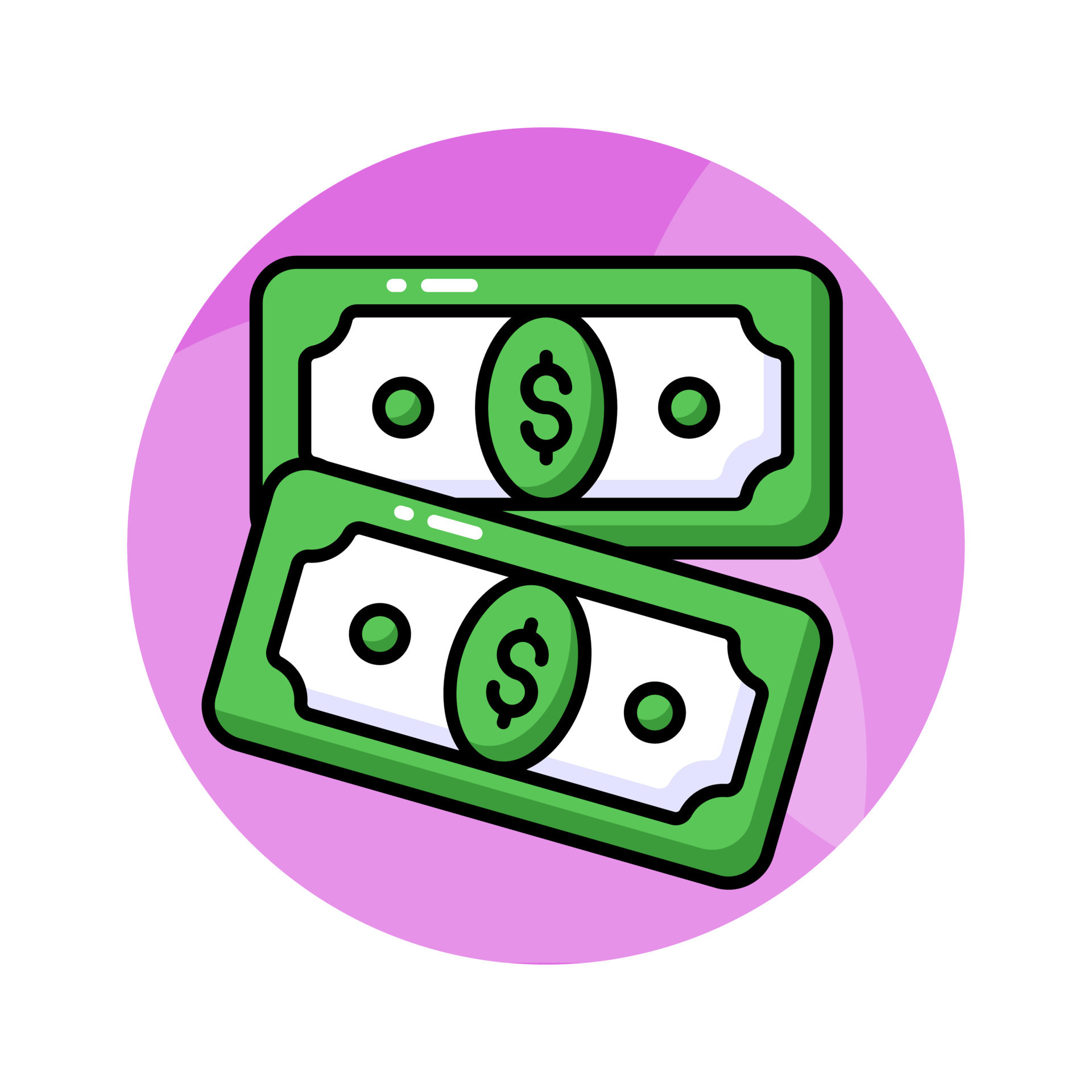 An Icon Of Paper Currency In Modern Style Well Designed Vector Of an-icon-of-paper-currency-in-modern-style-well-designed-vector-of