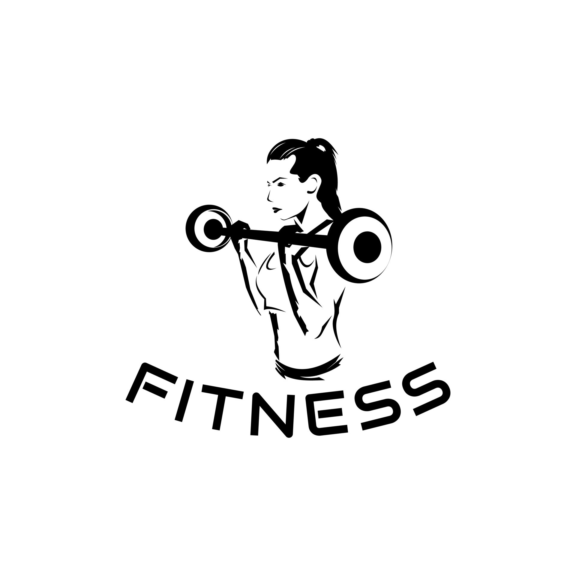 Female fitness logo - vector illustration, Female fitness logo design ... Female fitness logo - vector illustration, Female fitness logo design ...