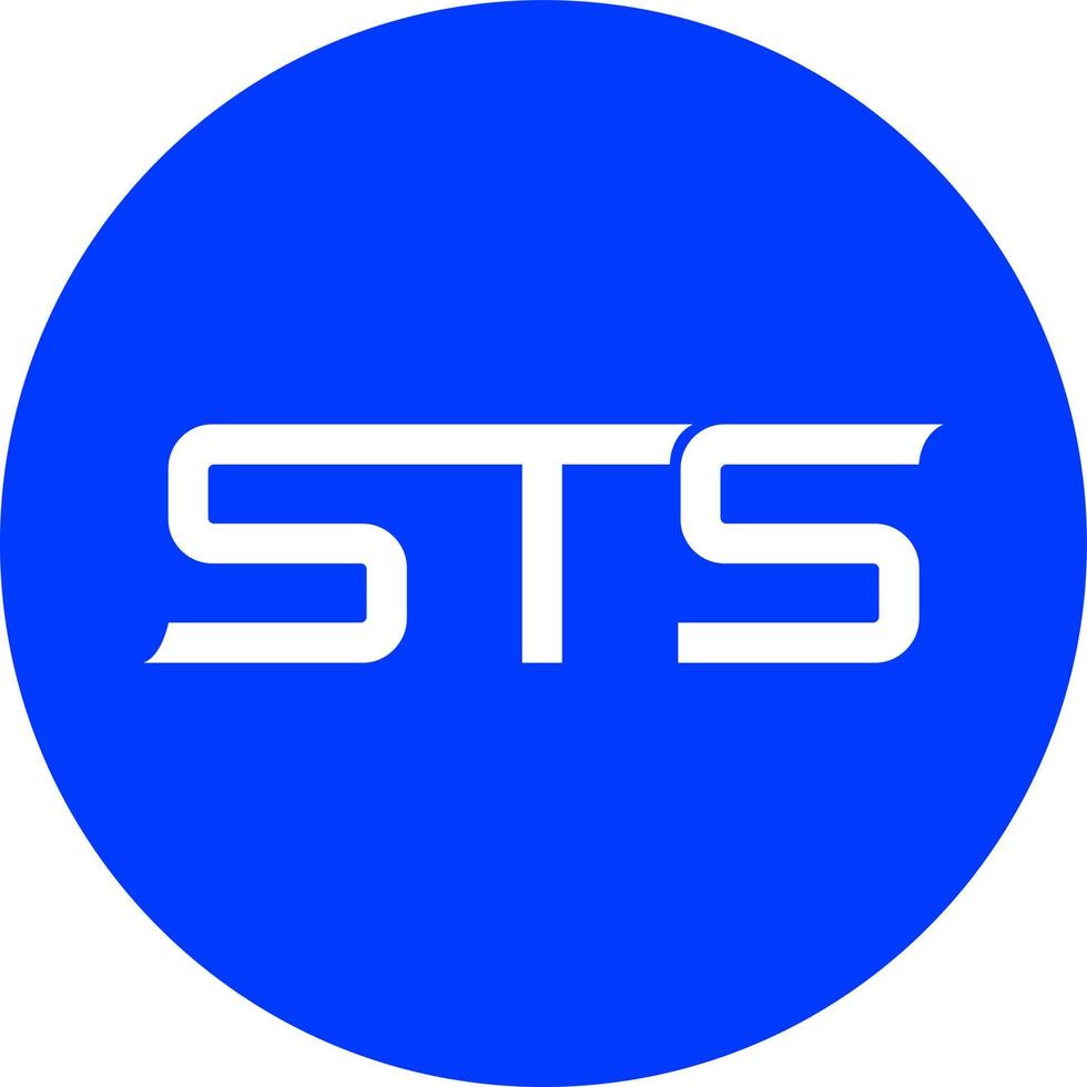 STS initial monogram logo 23134103 Vector Art at Vecteezy