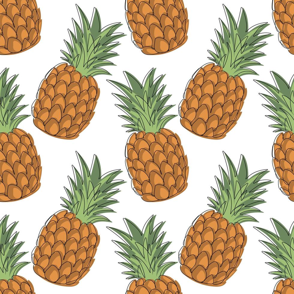 Pineapple seamless pattern 23136369 Vector Art at Vecteezy
