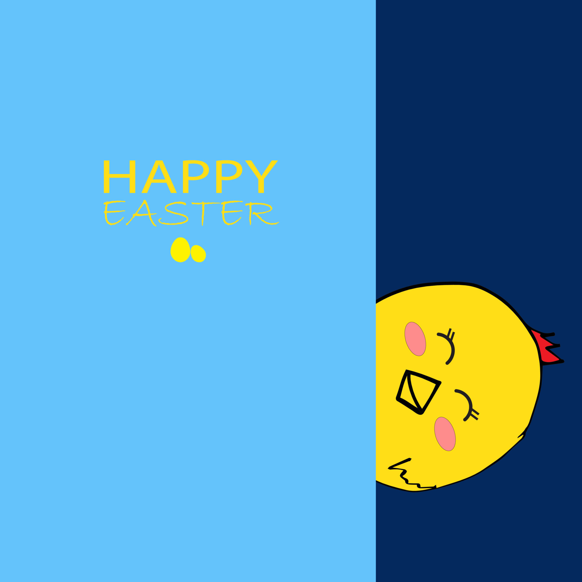 Simple Cute Easter Cards With Chickens And Colored Eggs 23141055 Vector Art At Vecteezy