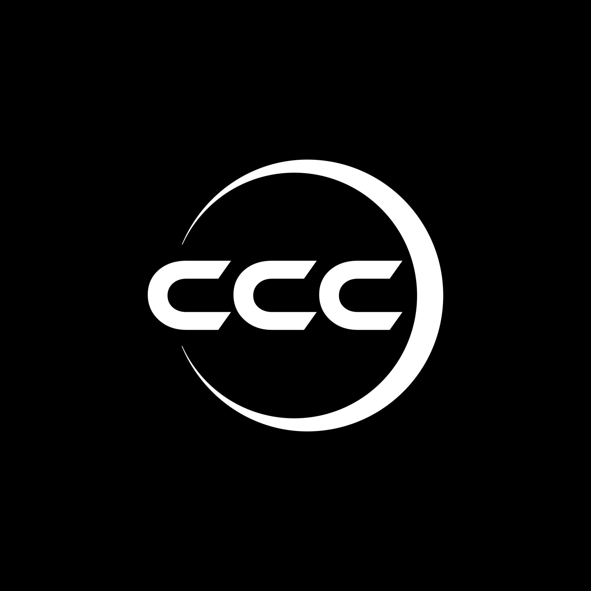 ccc letra logo diseño en ilustración. vector logo, caligrafía diseños para logo, póster ...