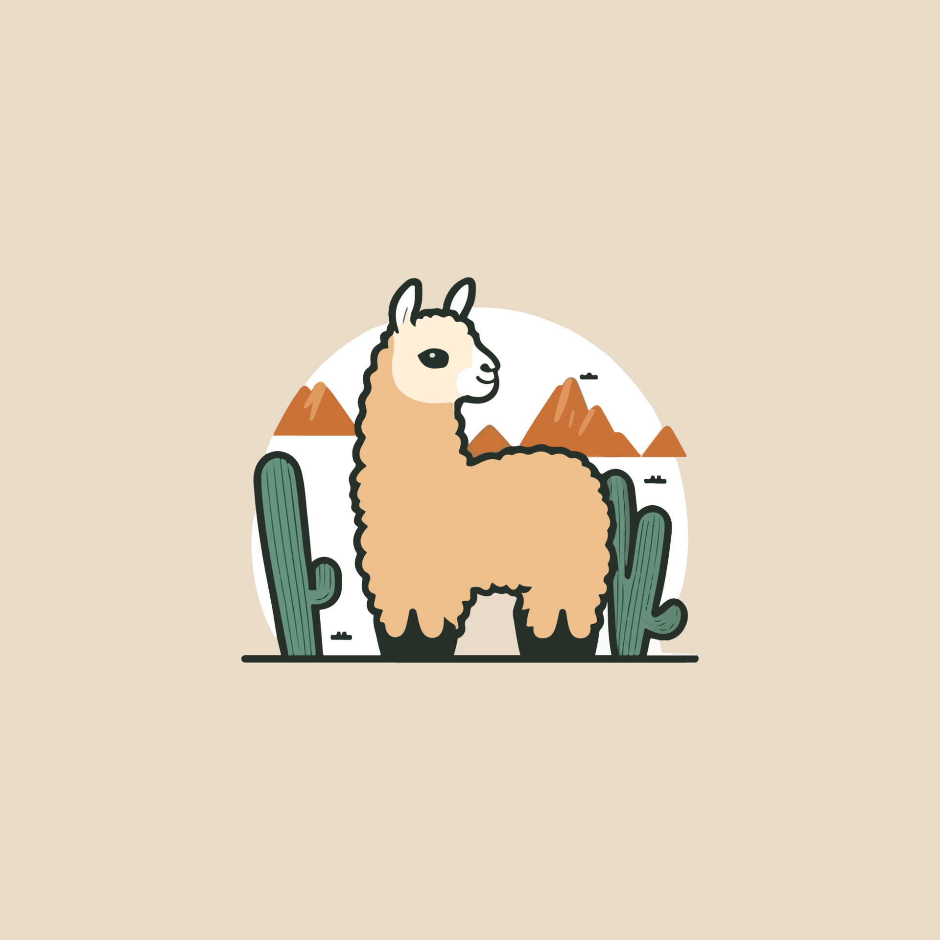 Llama Drawing For Kids