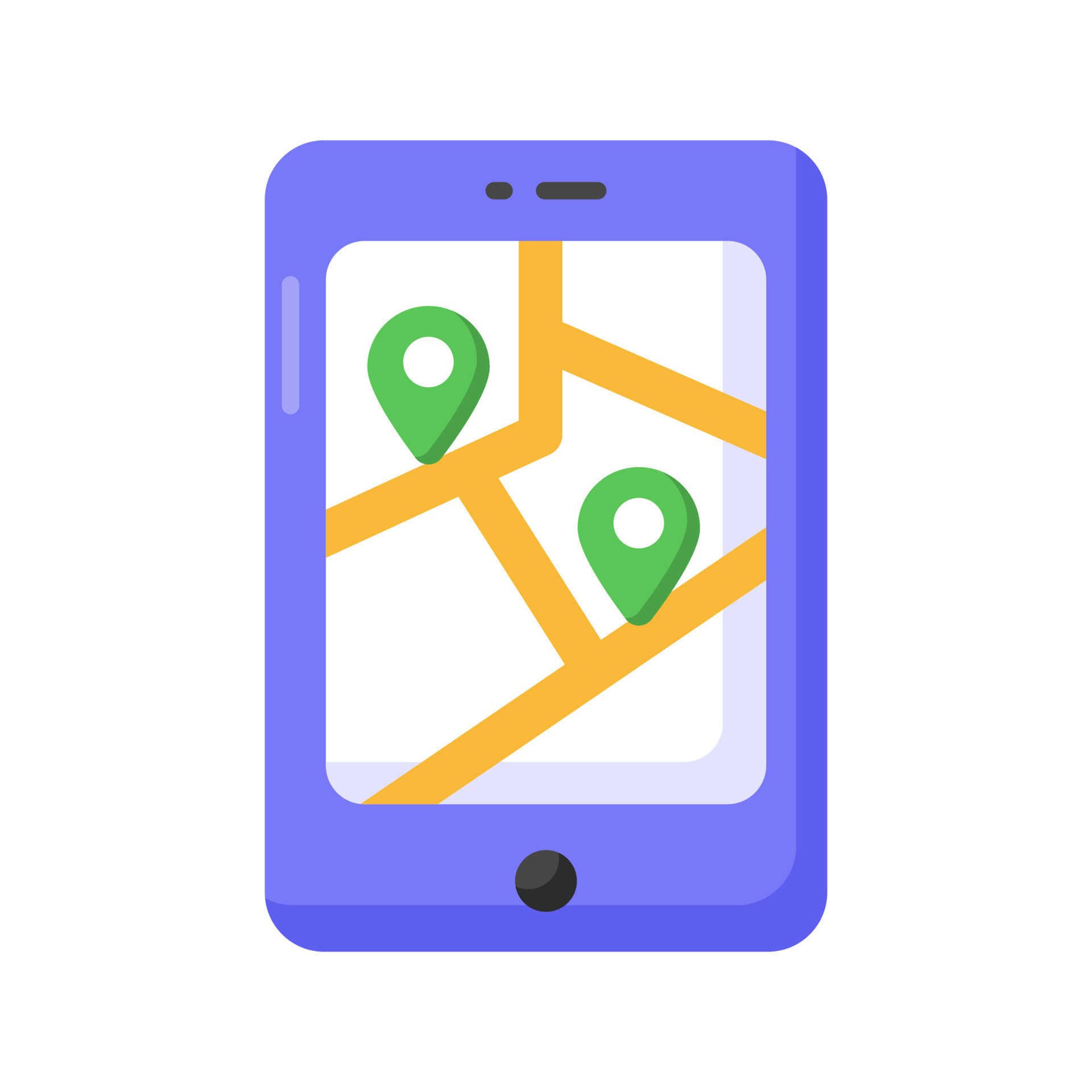 Mobile navigation vector design in modern style, easy to use icon ...