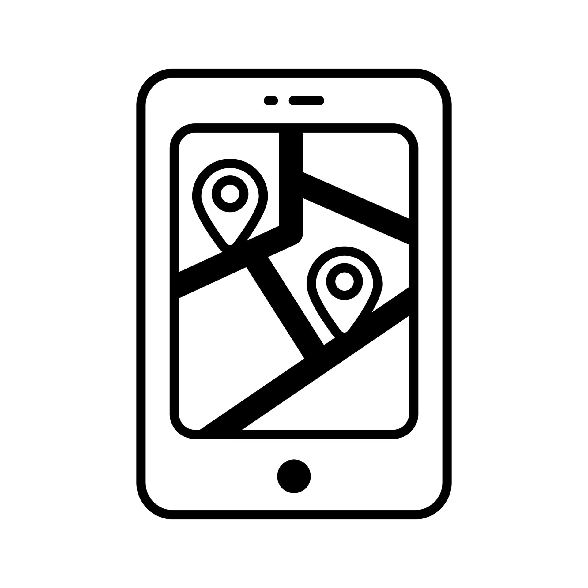 Mobile navigation vector design in modern style, easy to use icon ...