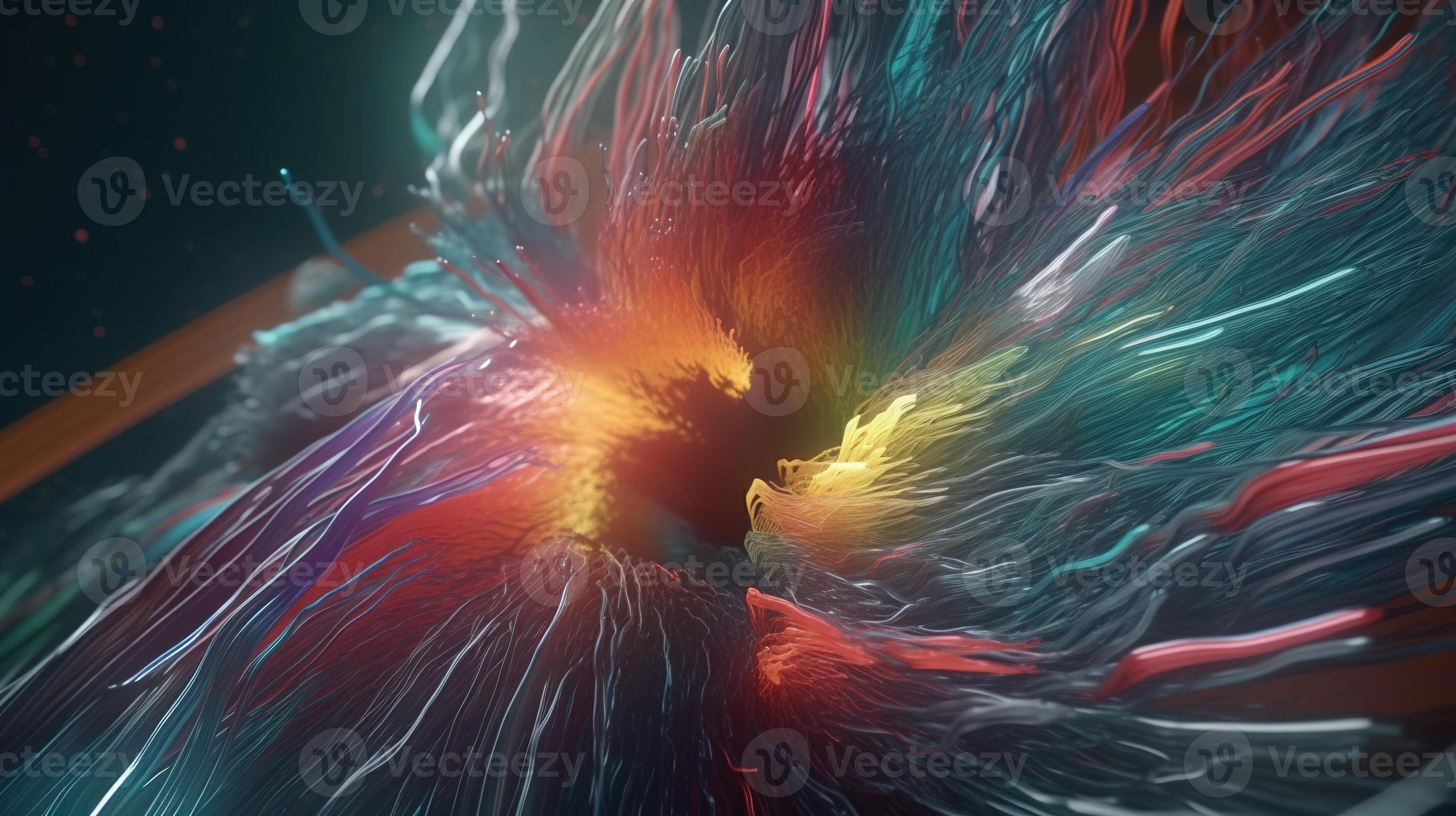abstract magnetic field background, digital art illustration, 23143735 Stock Photo at Vecteezy
