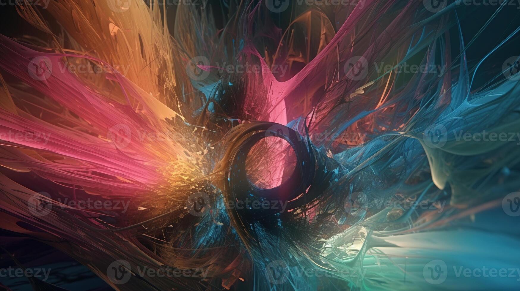 abstract magnetic field background, digital art illustration, 23144309 Stock Photo at Vecteezy