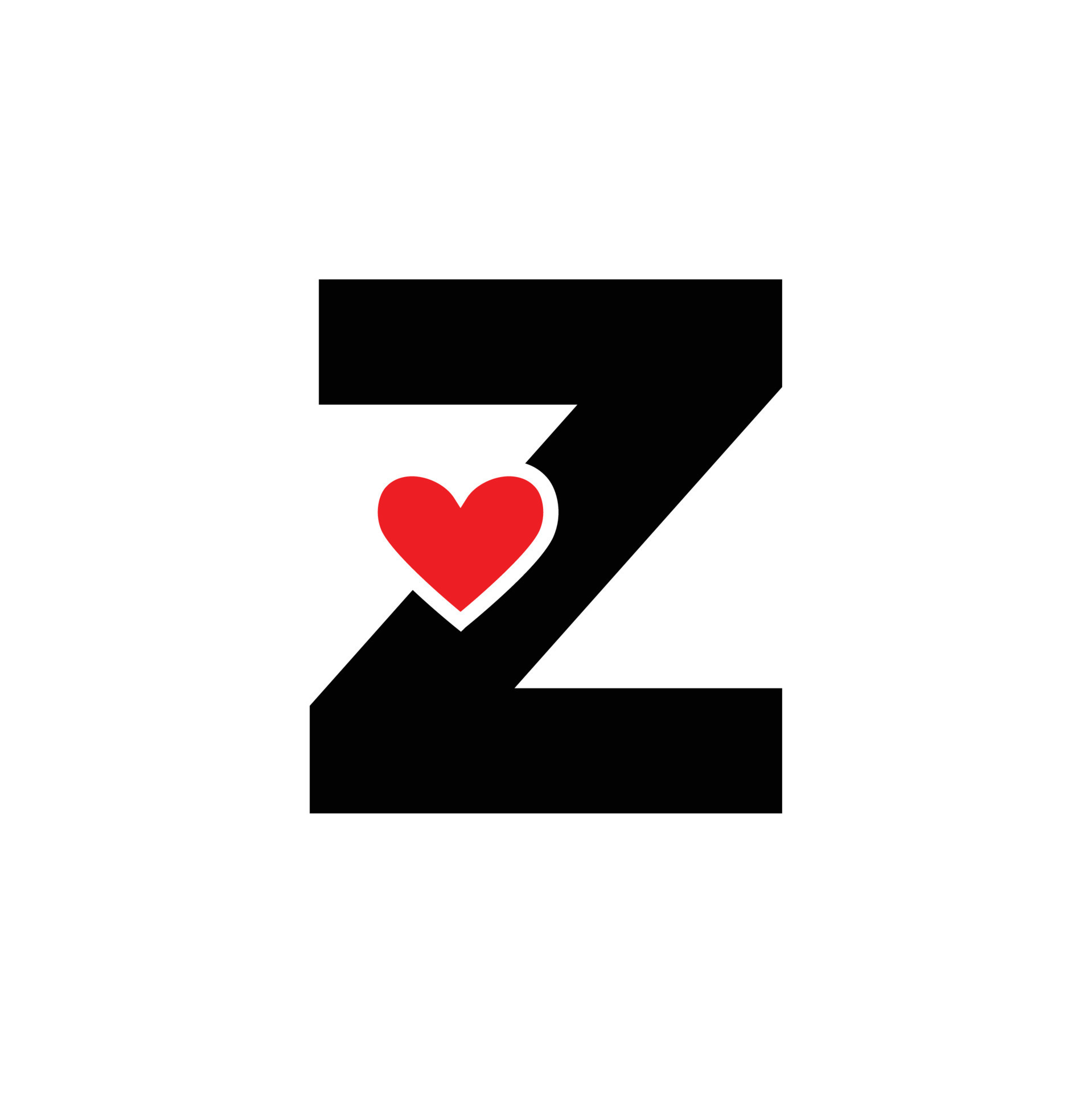 Z Alphabet In Heart
