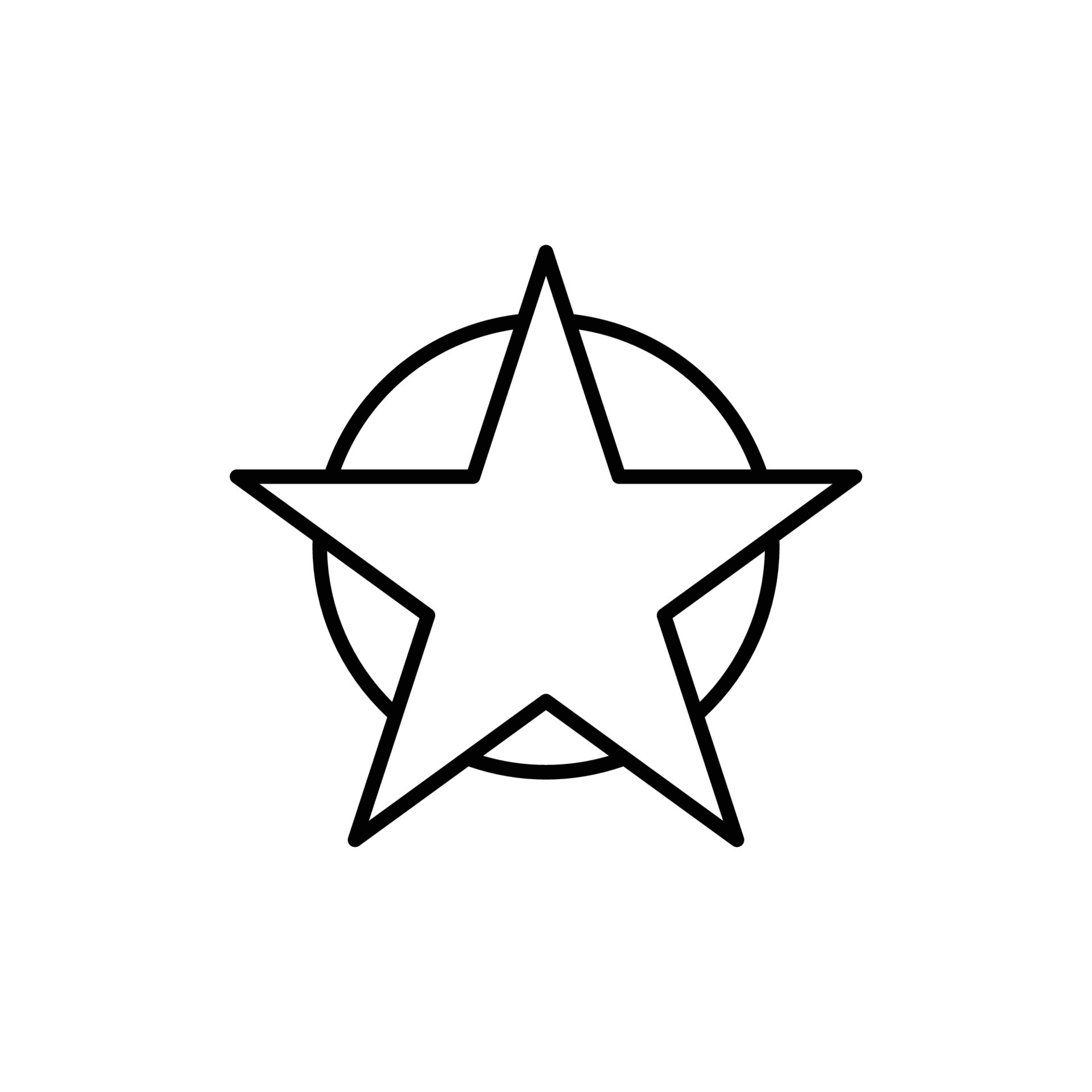star icon. outline icon. 23150013 Vector Art at Vecteezy