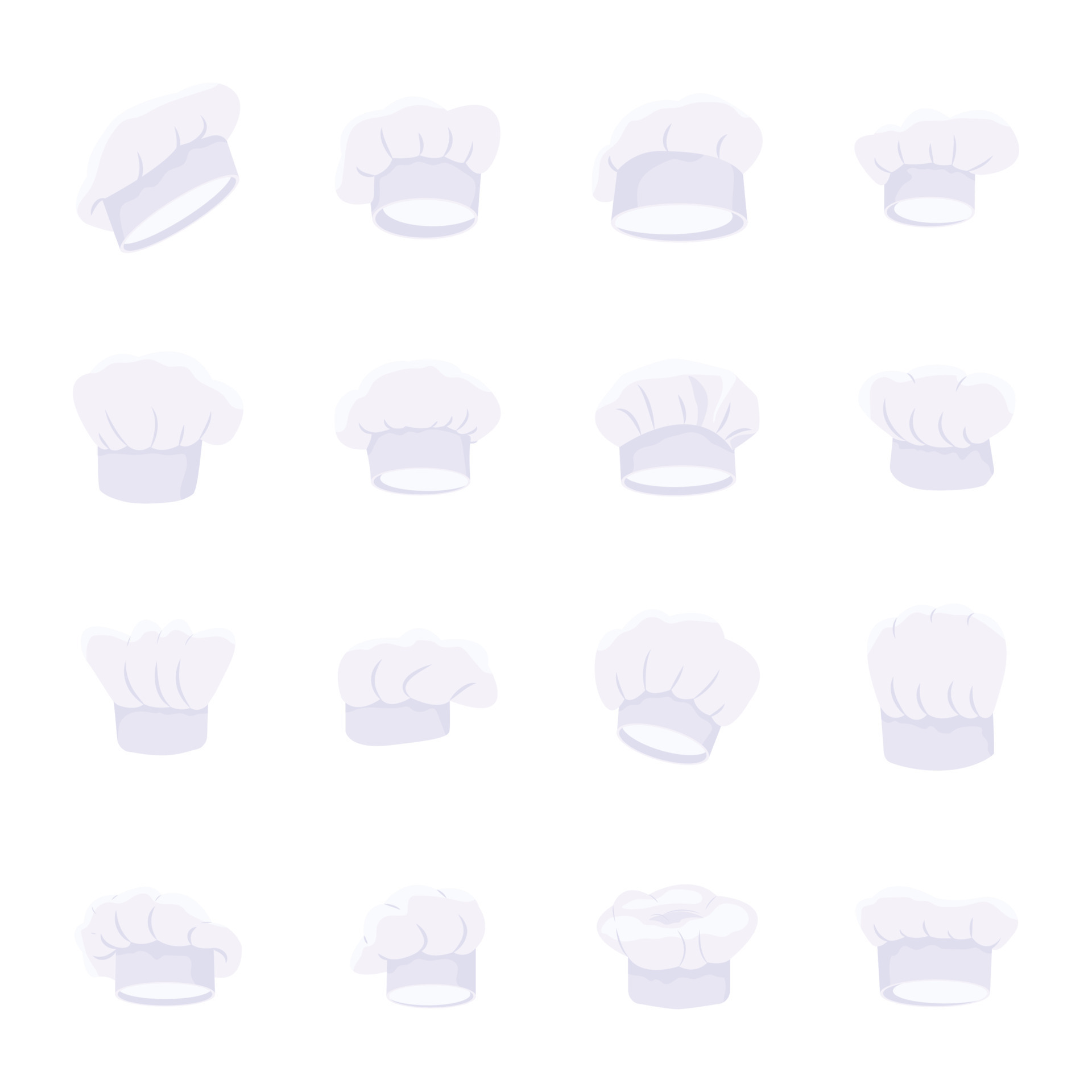 Modern Set of Chef Caps Flat Vectors 23150095 Vector Art at Vecteezy