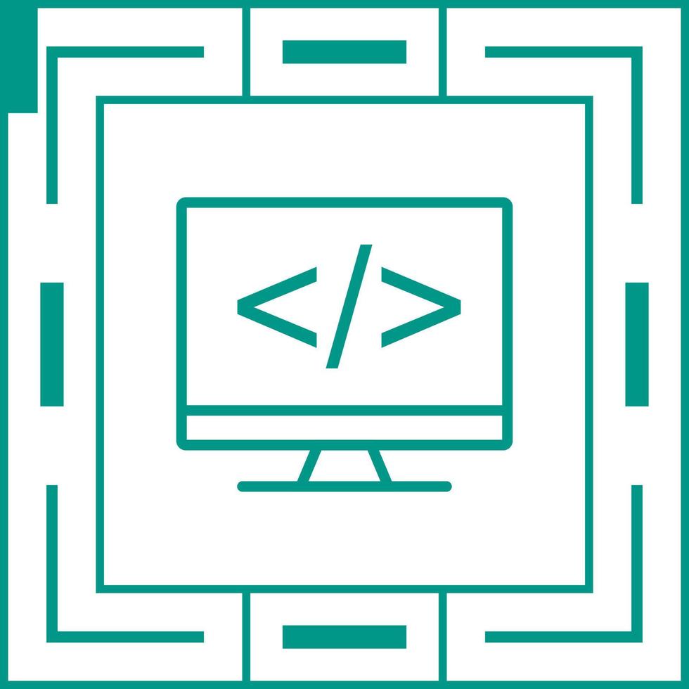 Coding on screen Vector Icon 23151213 Vector Art at Vecteezy