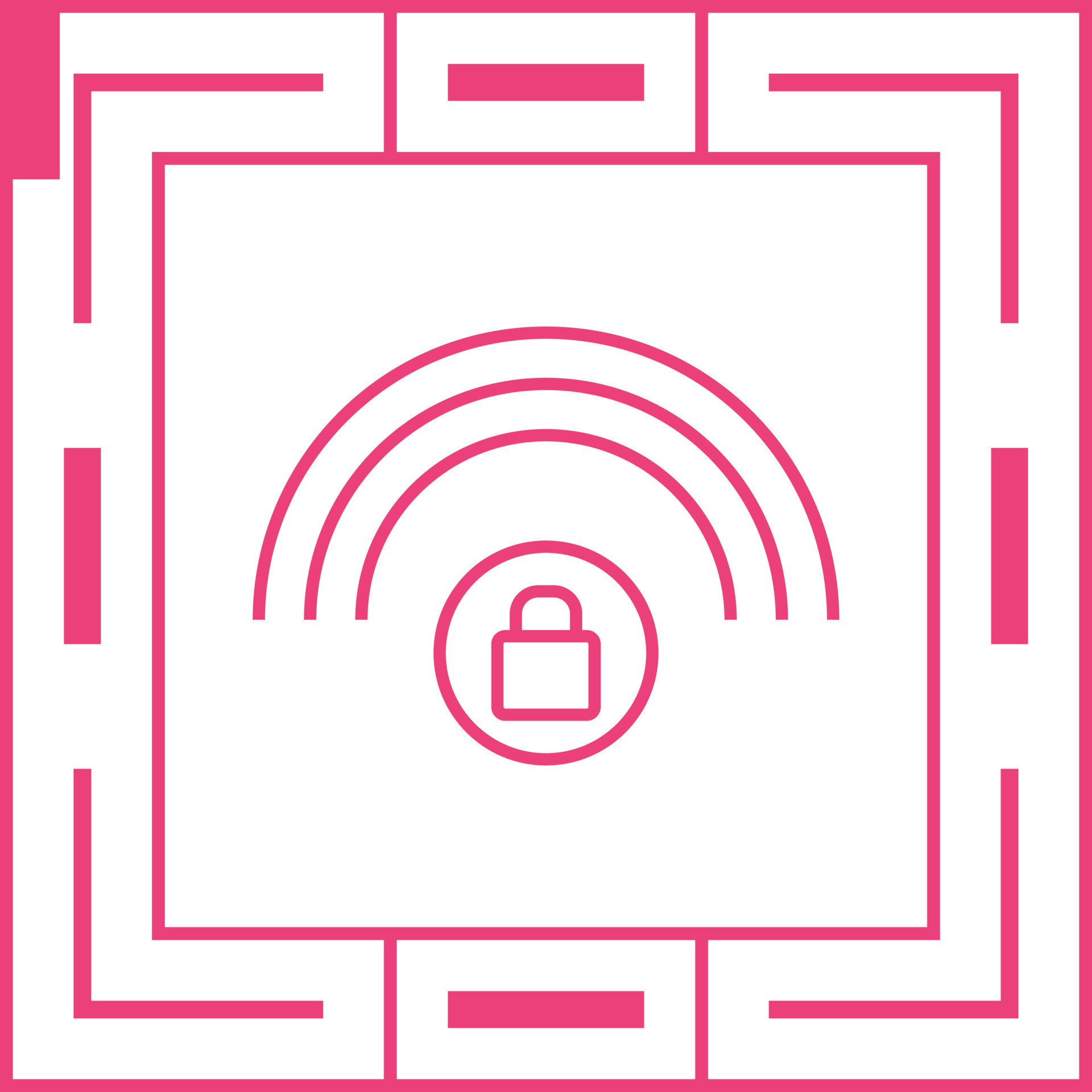 Protected Wifi Vector Icon 23153977 Vector Art At Vecteezy