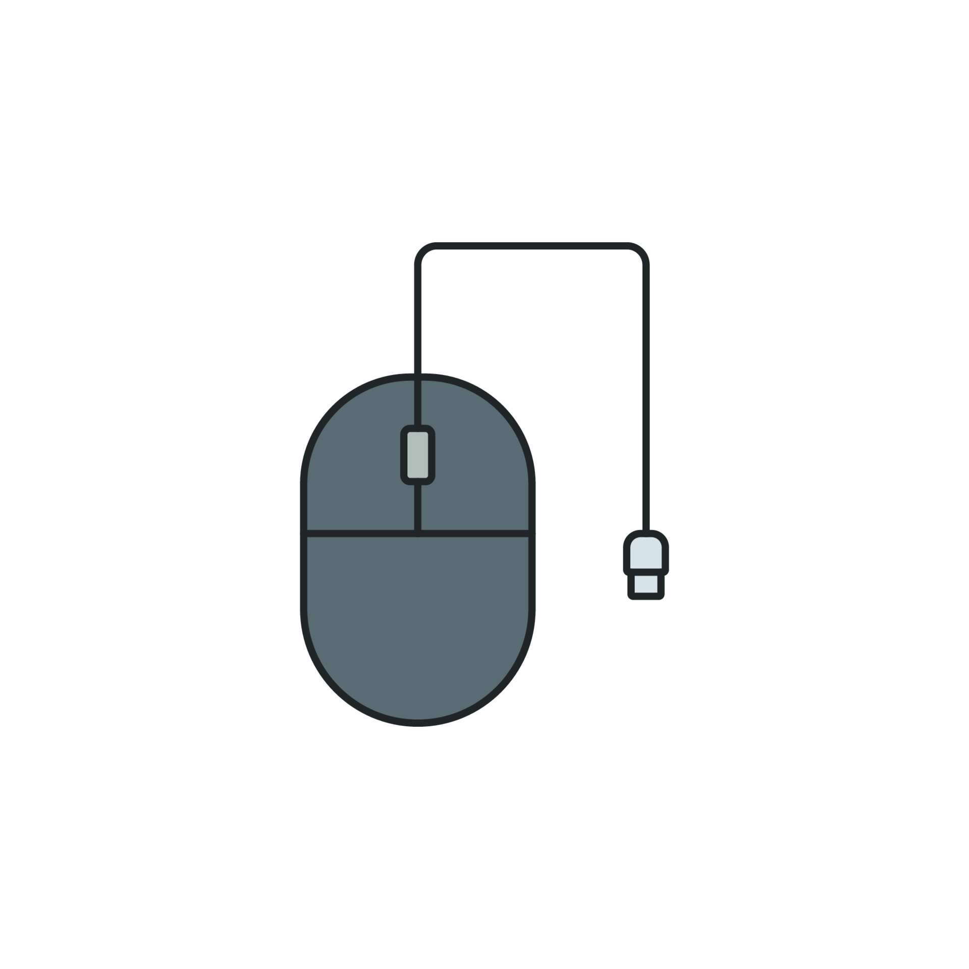 PC mouse vector icon illustration 23163216 Vector Art at Vecteezy