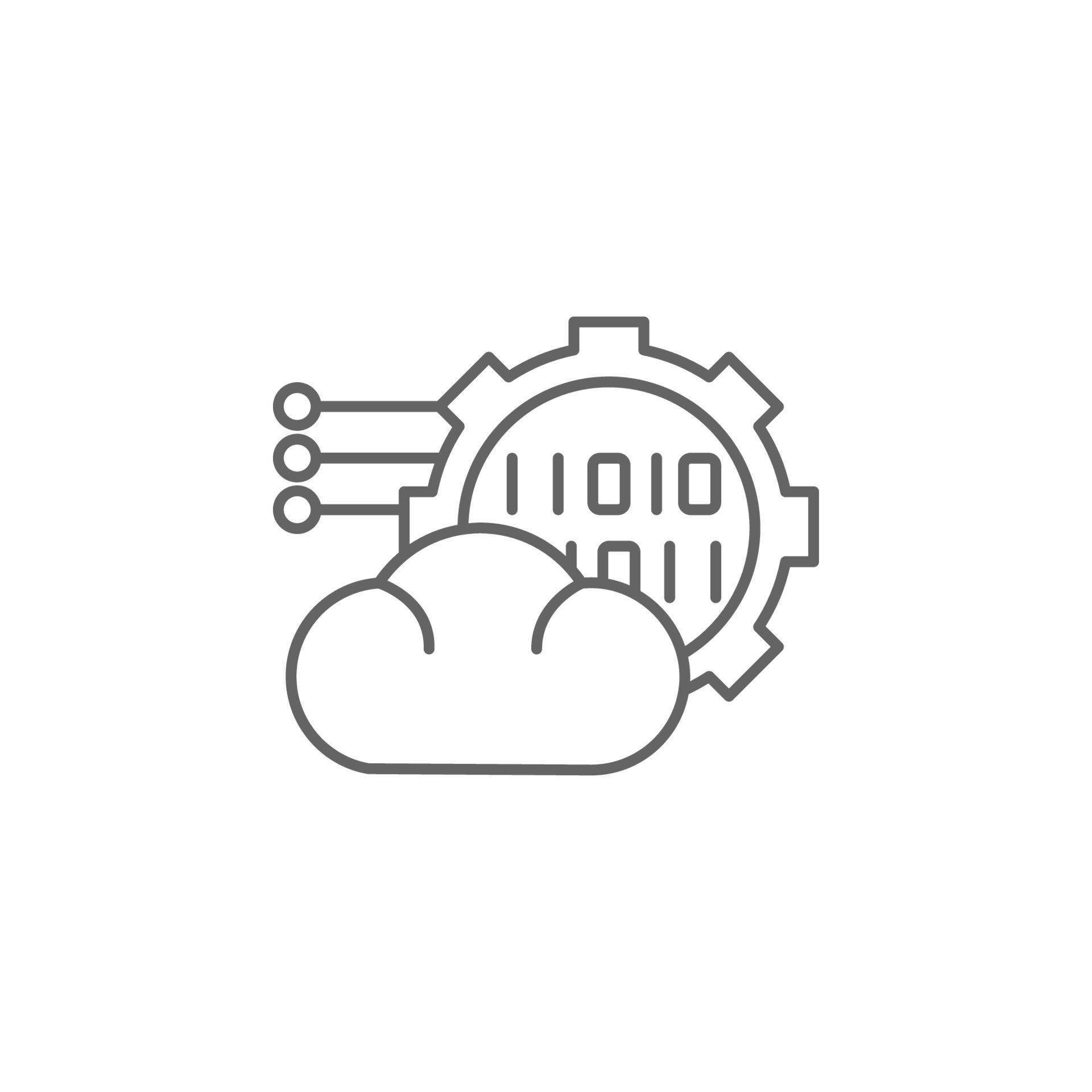 cloud, binary code vector icon illustration 23164082 Vector Art at Vecteezy