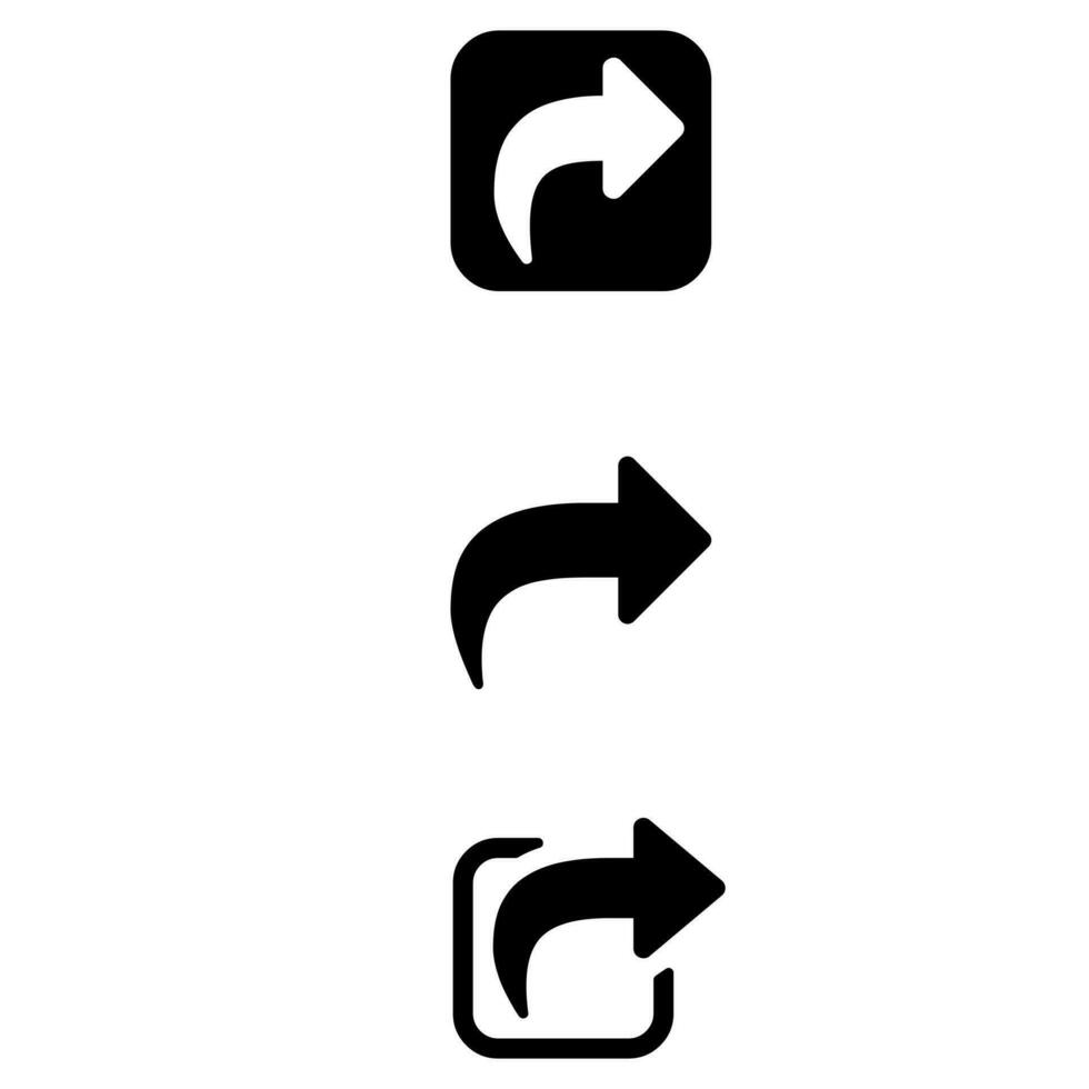 Arrow icon vector set. button connection illustration sign collection. interface symbol ...