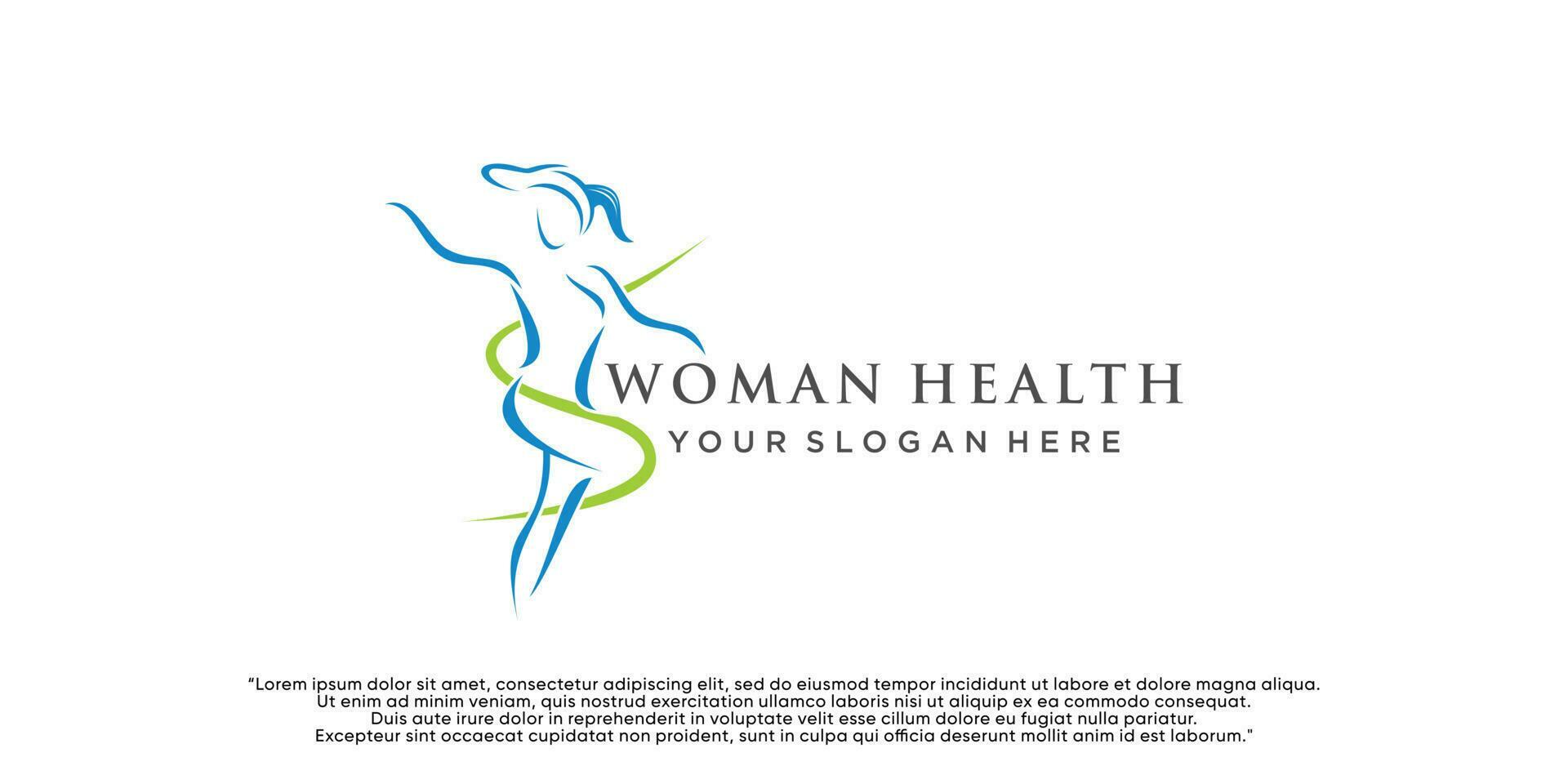 Women health logo design simple concept Premium Vector 23169177 Vector Art at Vecteezy