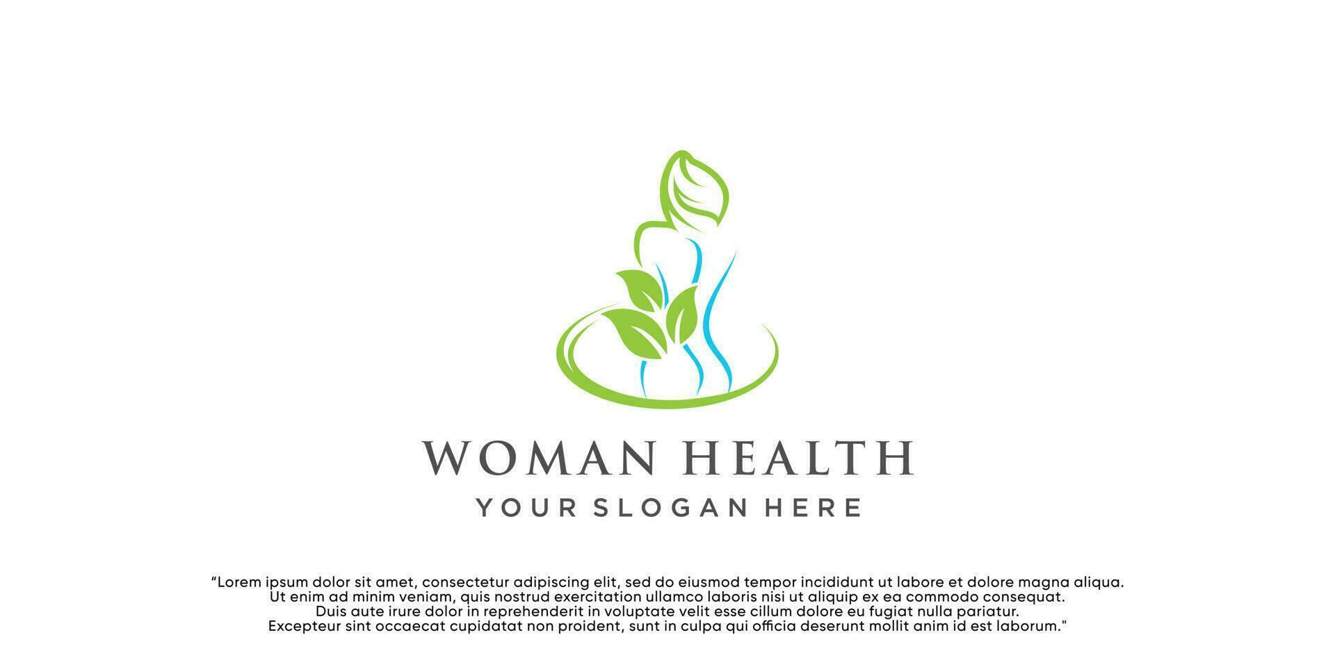 Women health logo design simple concept Premium Vector 23169202 Vector Art at Vecteezy