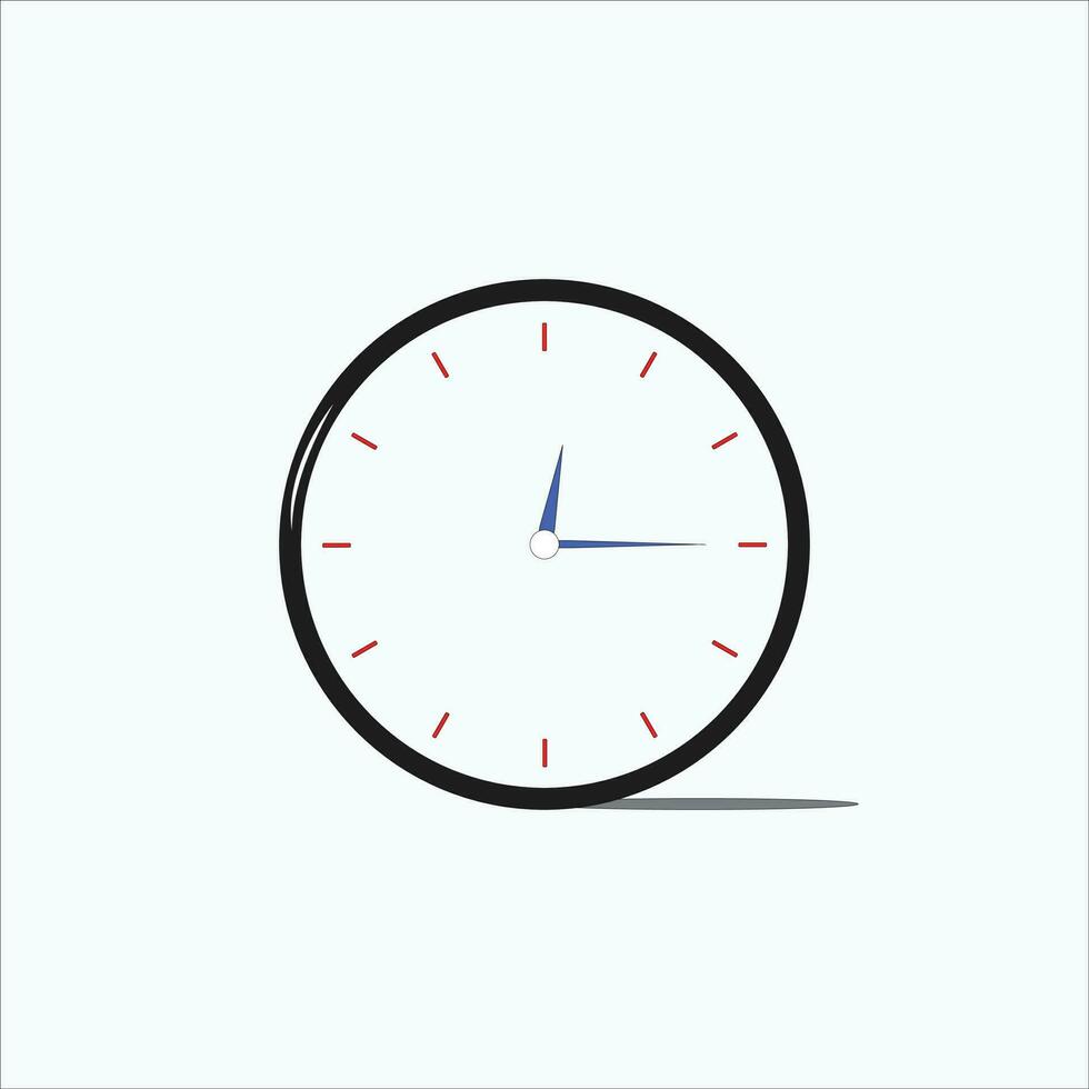 Clock Icon In Flat Style Timer On Color Background Vector Design Element 23171799 Vector Art