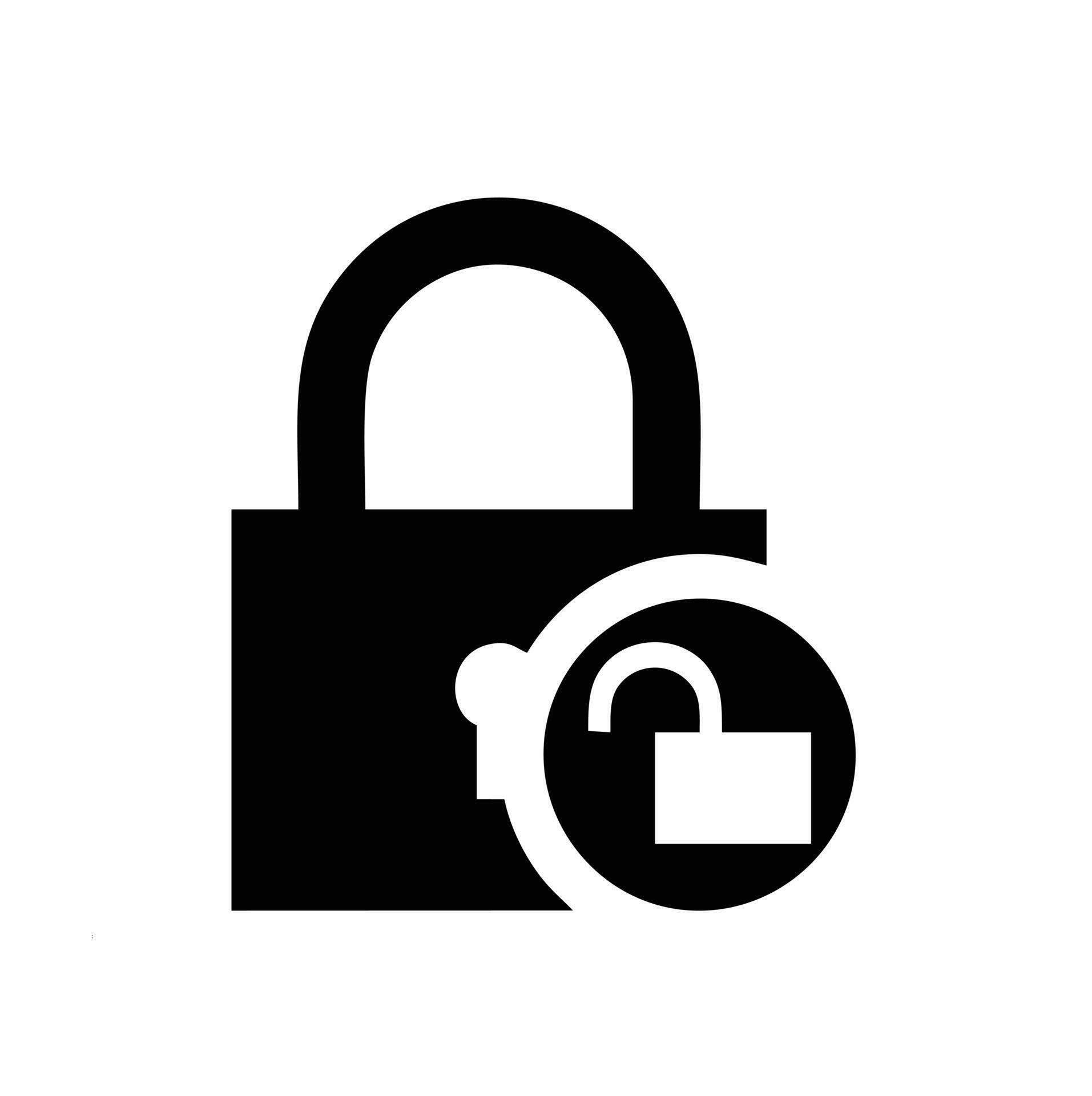 Lock security icon symbol vector image. Illustration of the key secure ...