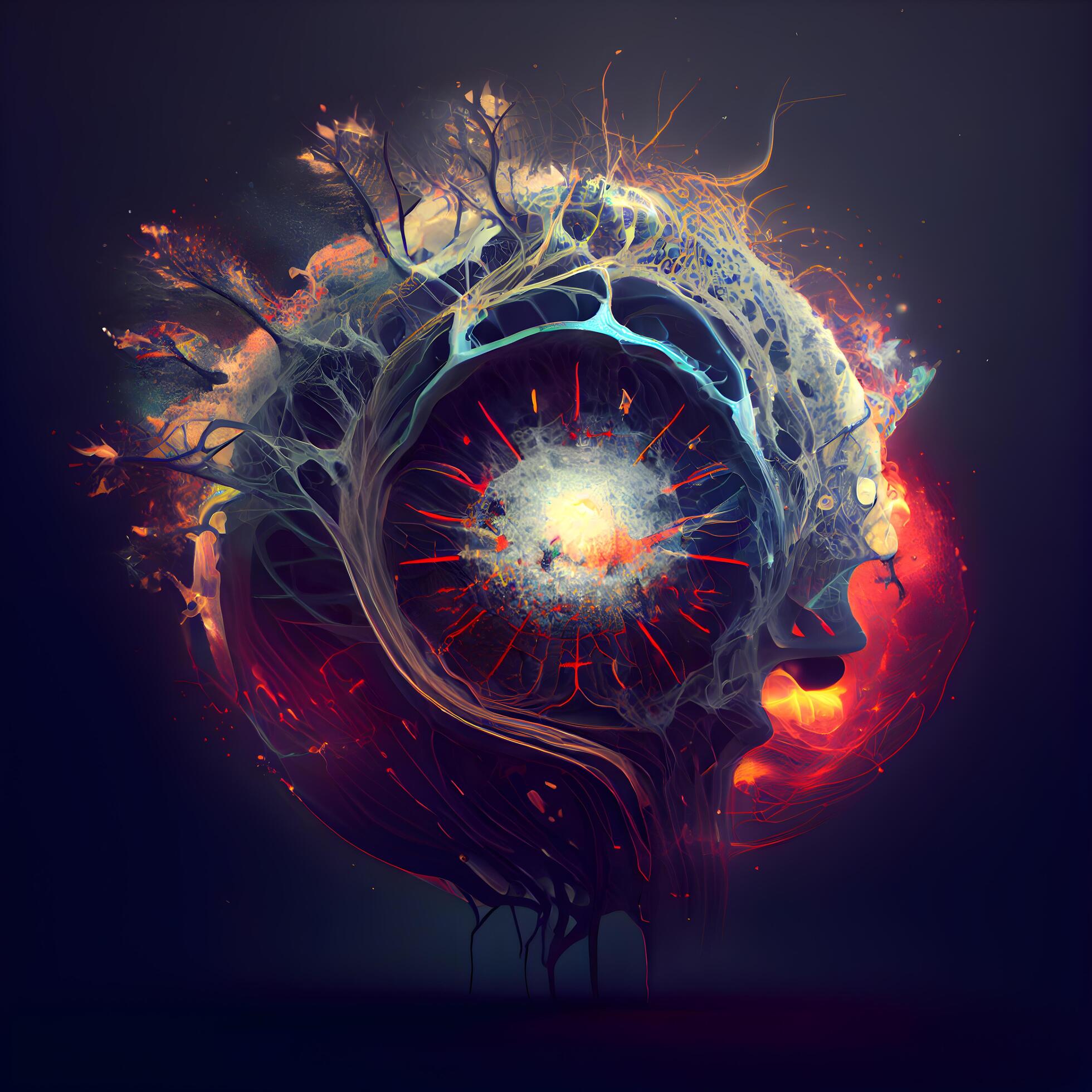 Fractal illustration of a human brain in a surreal style., Image 23178779 Stock Photo at Vecteezy