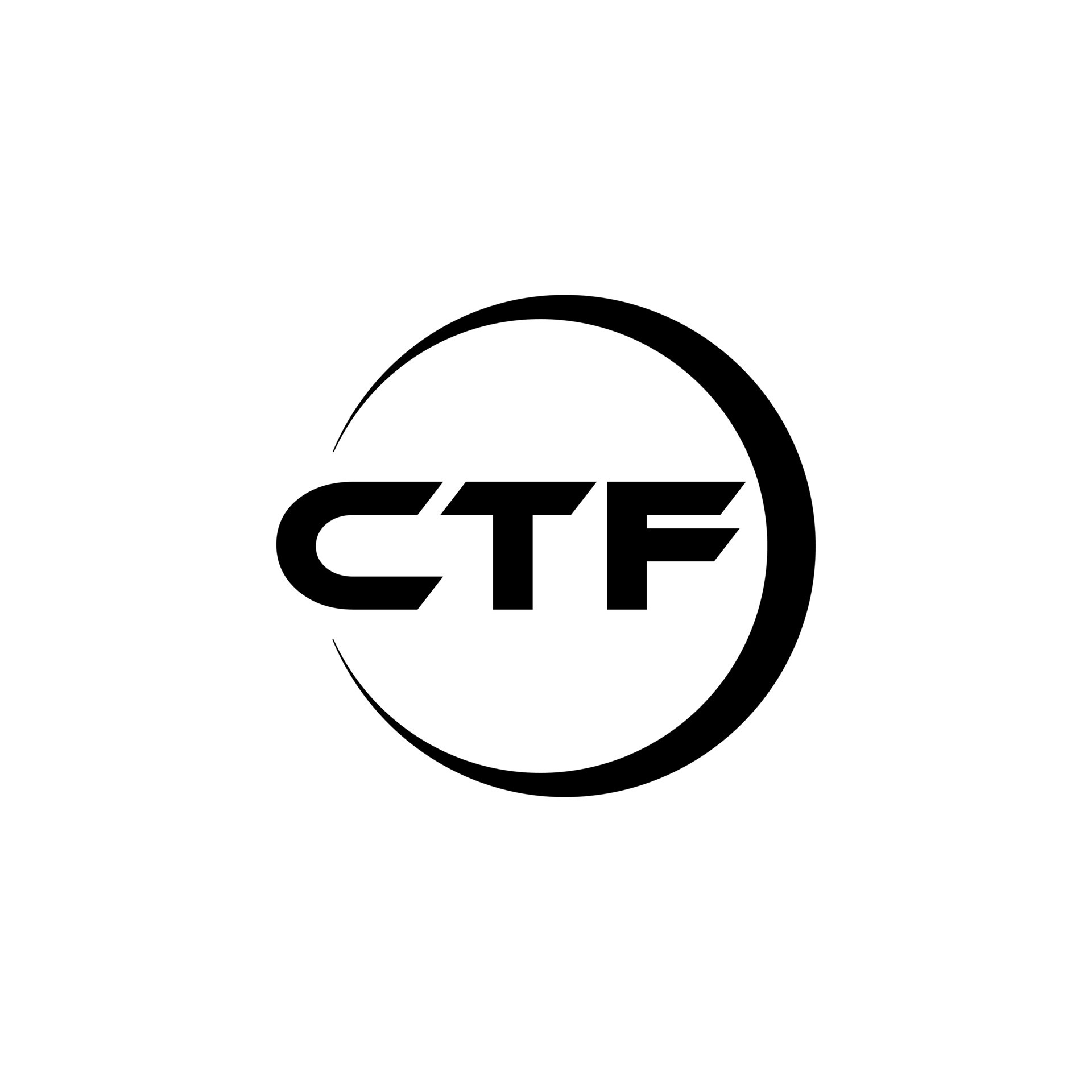 Ctf Letter Logo Design In Illustration Vector Logo Calligraphy