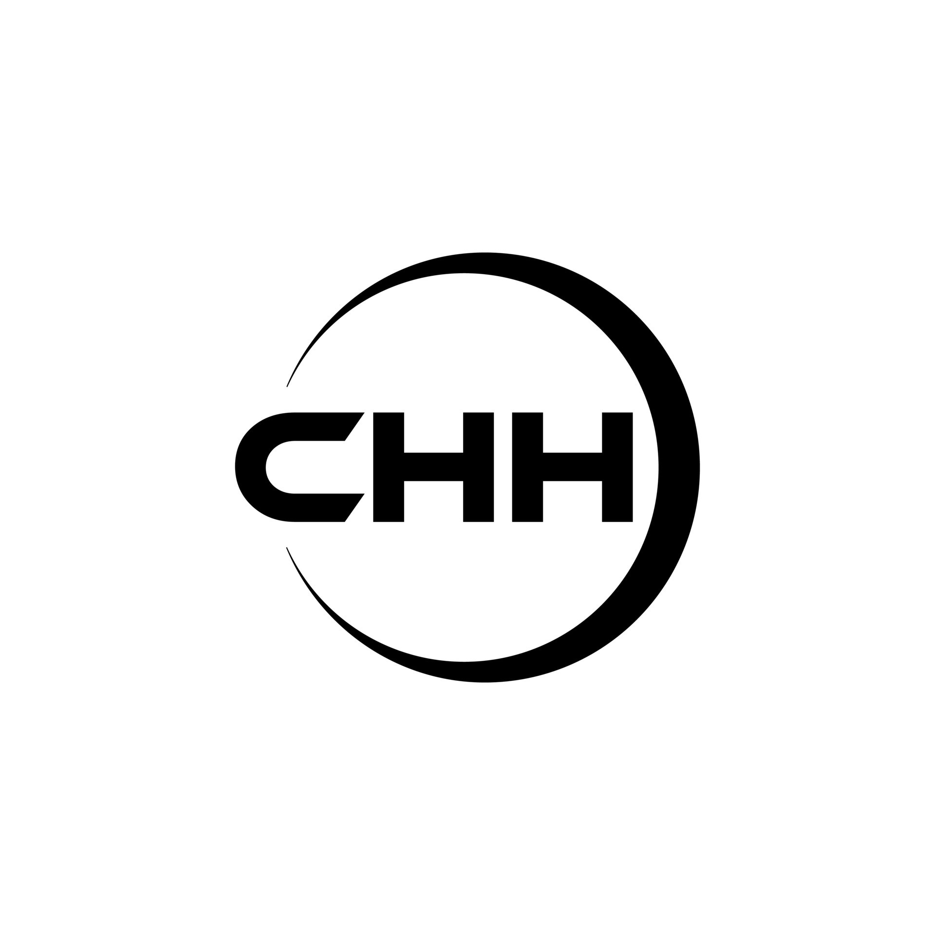 chh letra logo diseño en ilustración. vector logo, caligrafía diseños para logo, póster ...