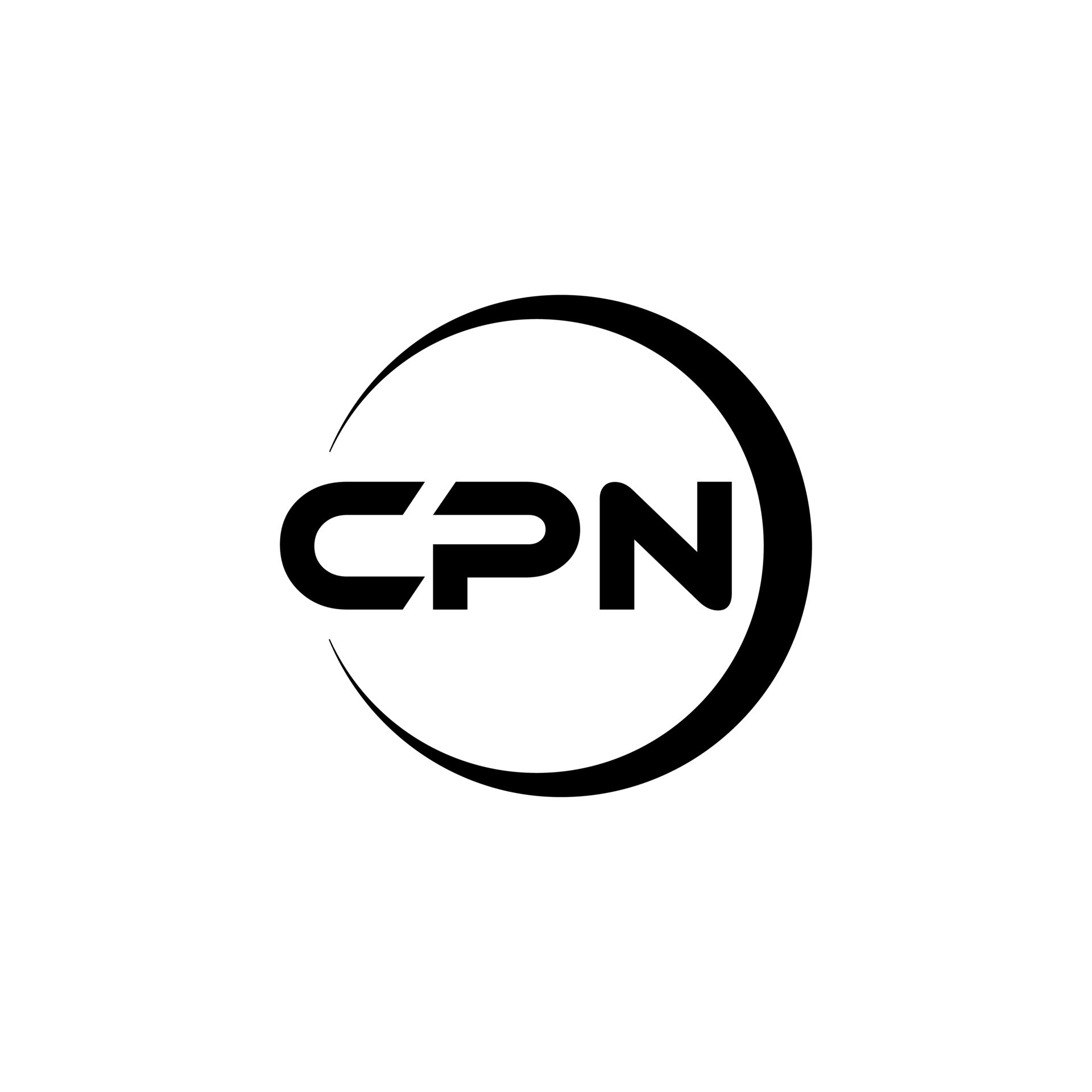 cpn letra logo diseño en ilustración. vector logo, caligrafía diseños para logo, póster ...