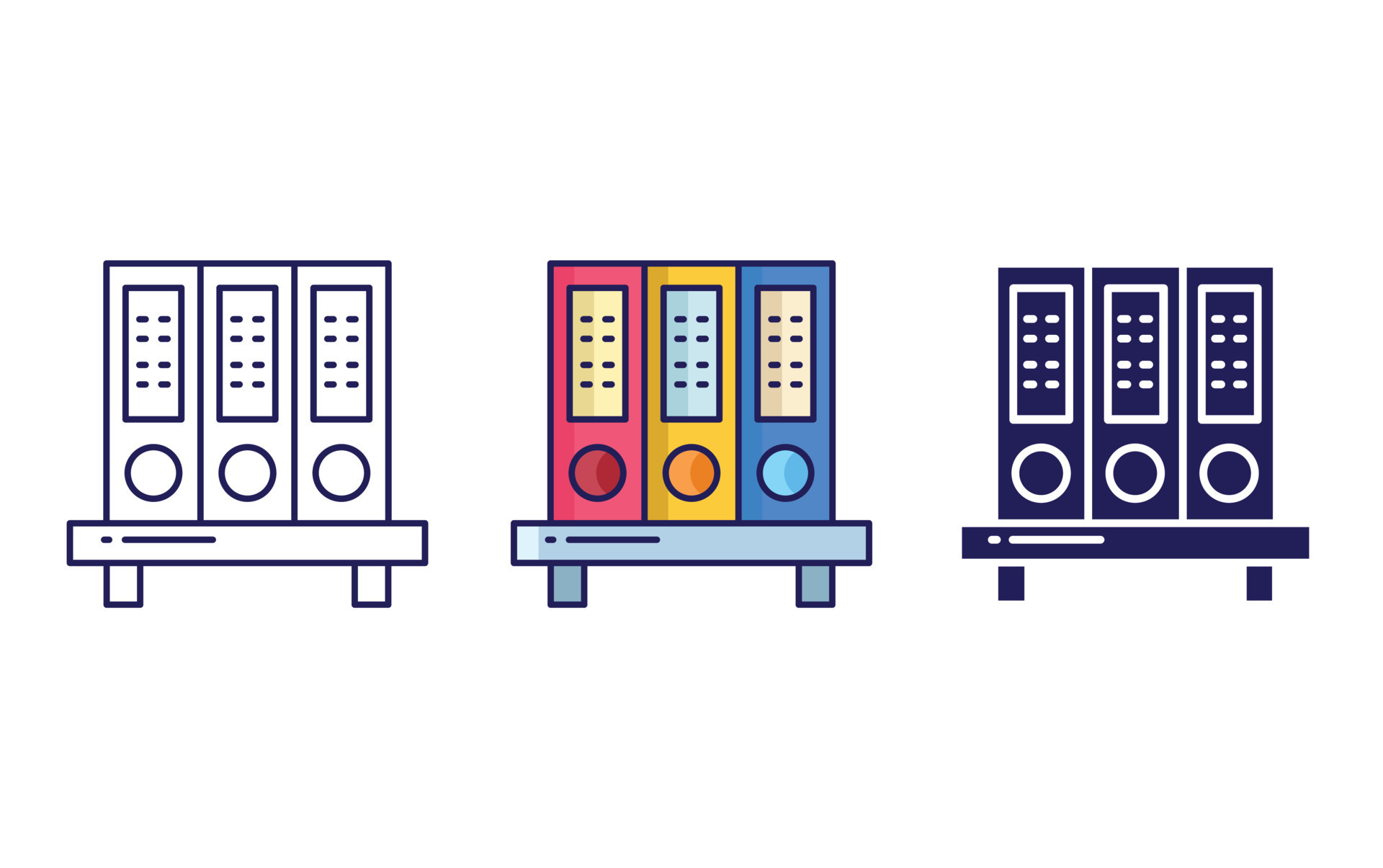 Book rack vector icon 23179222 Vector Art at Vecteezy