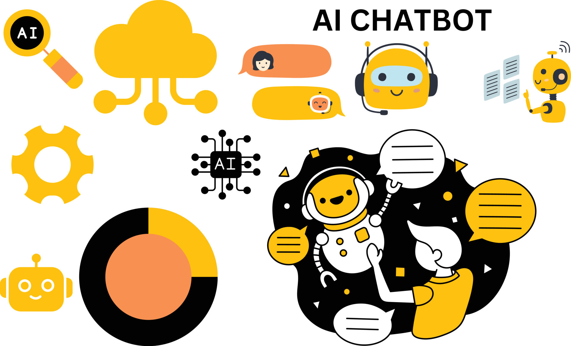 Ai Chat Service Using Customer Having Dialog With Chat Bot On